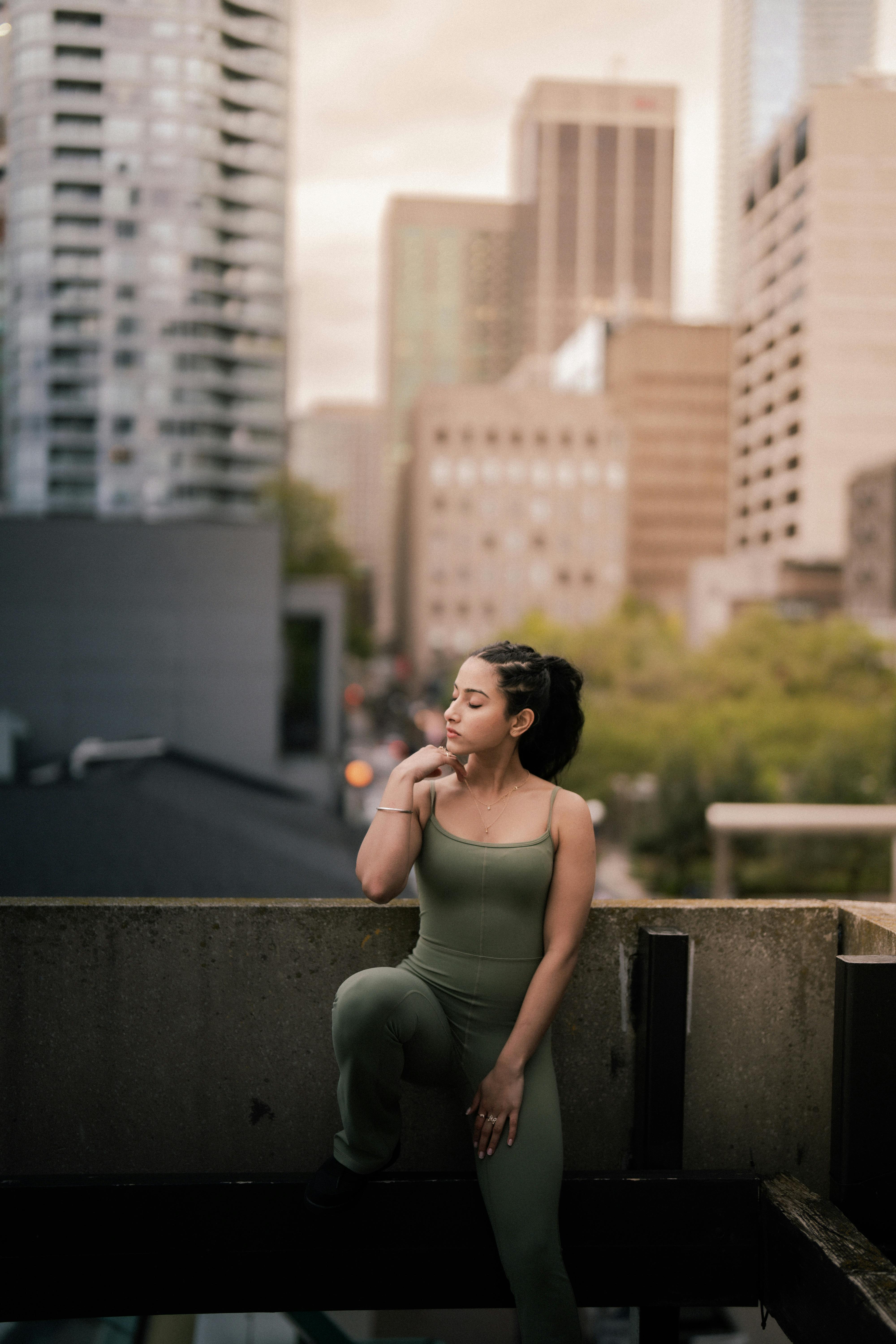Models Posing with Backpacks in City · Free Stock Photo