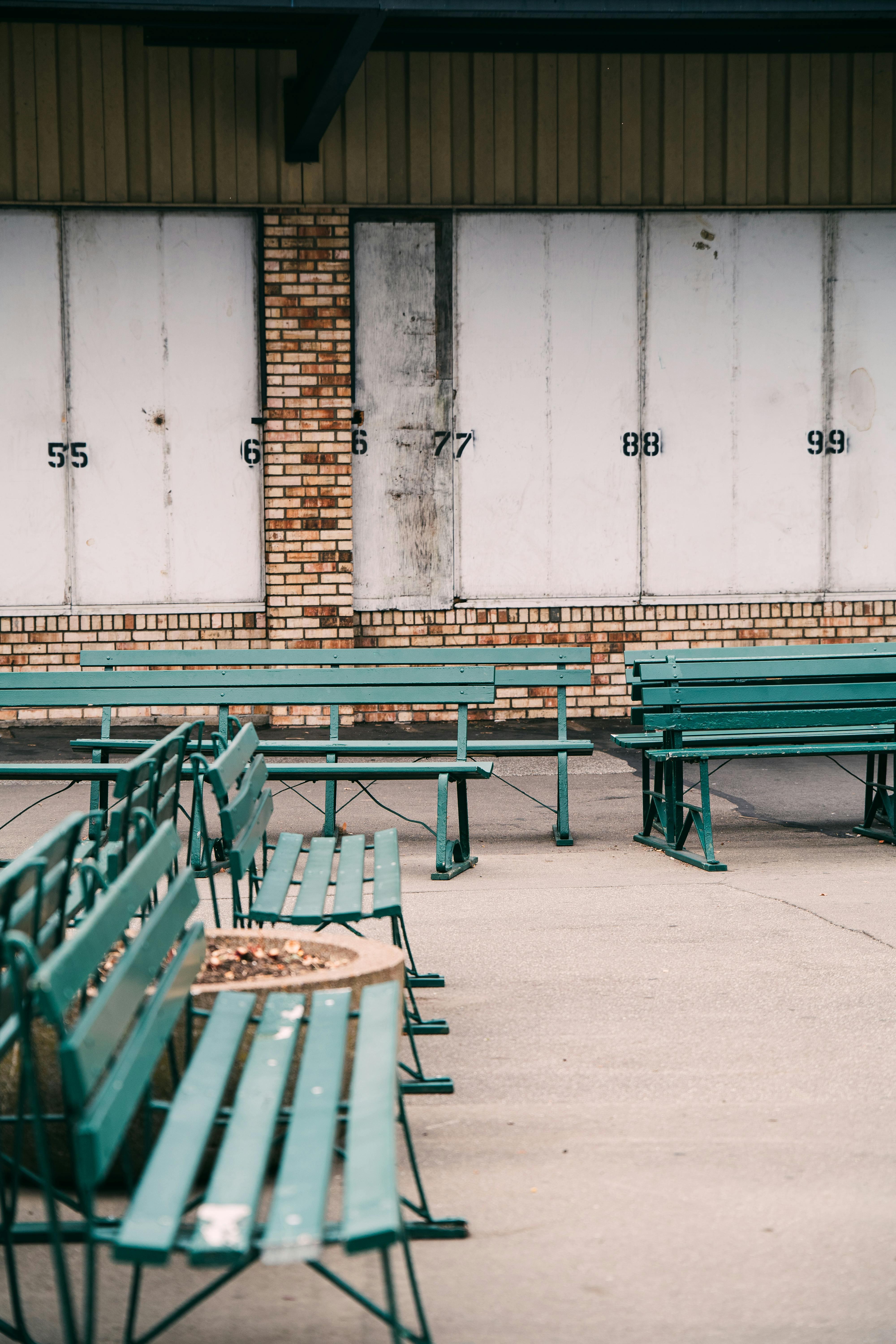 Several Old Benches · Free Stock Photo