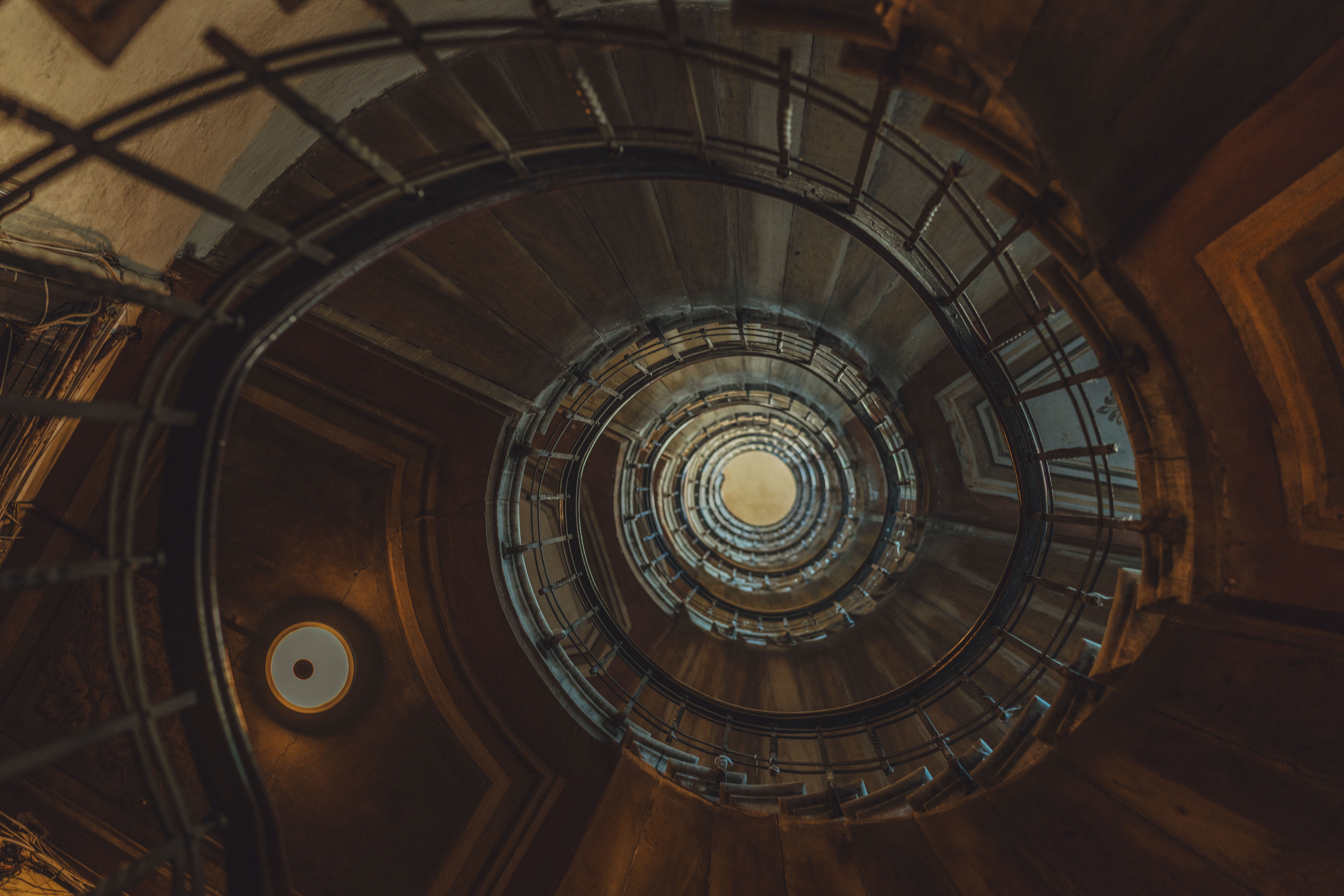 Wooden Stairs in Overhead View · Free Stock Photo