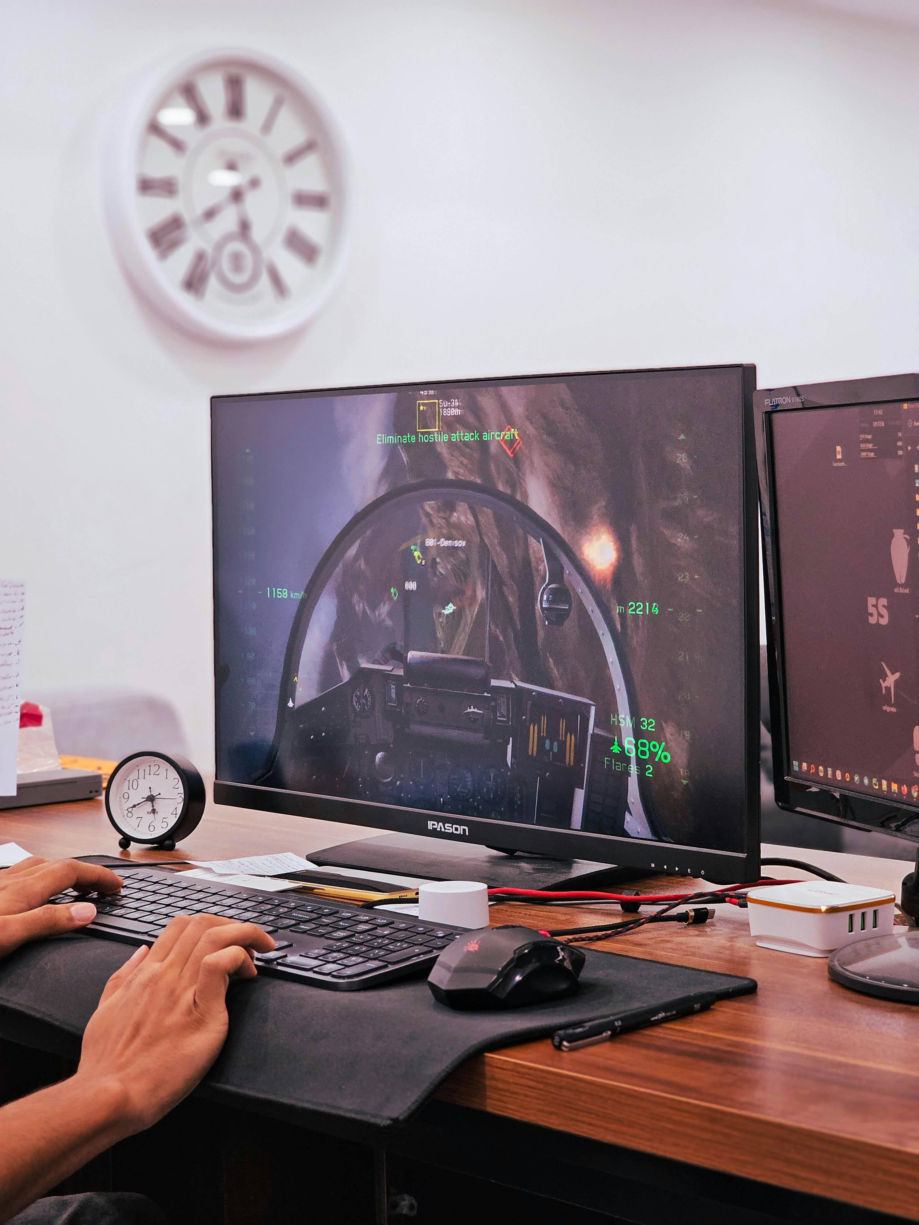 Men Gaming on Personal Computers · Free Stock Photo