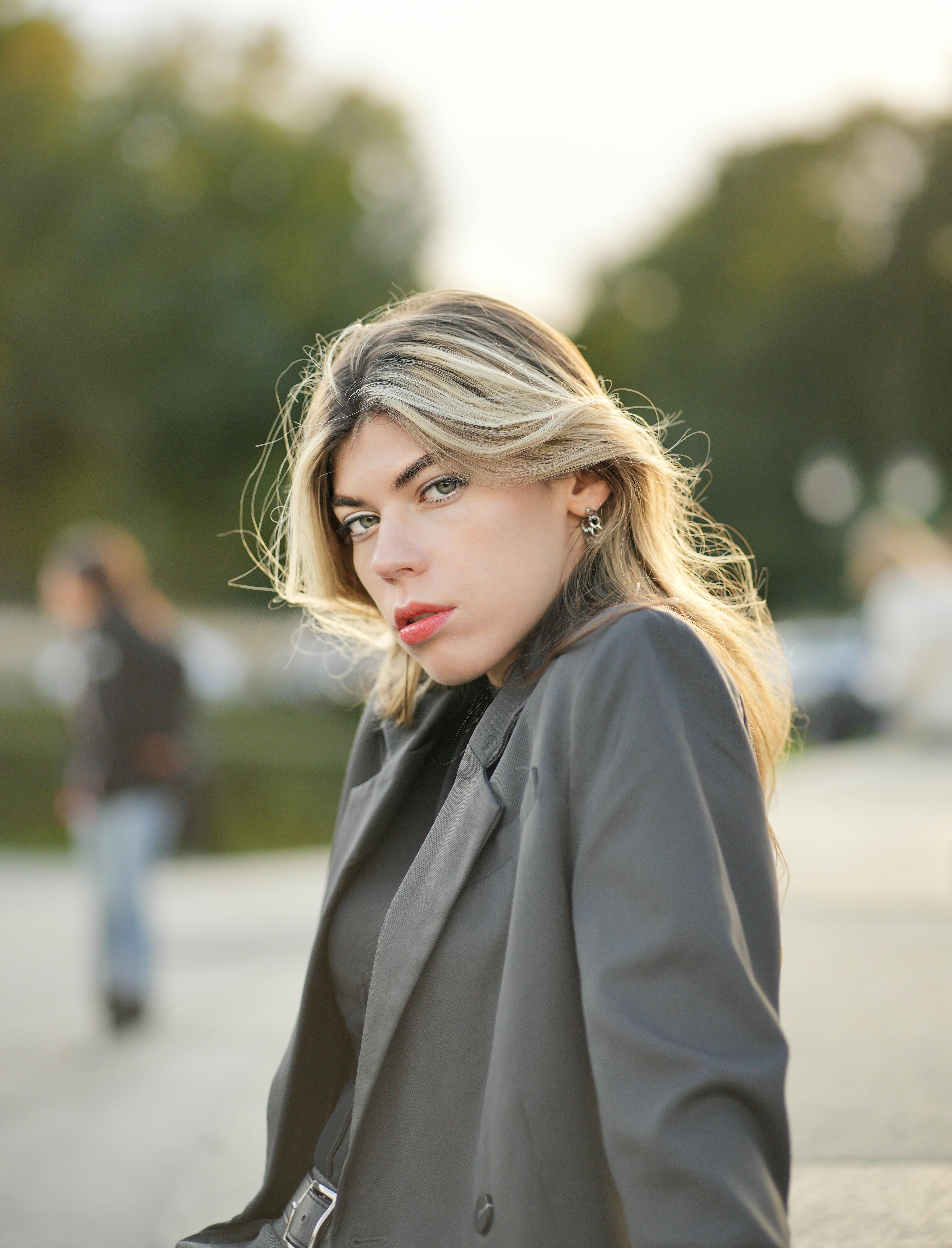 Portrait of Model in Black Jacket · Free Stock Photo
