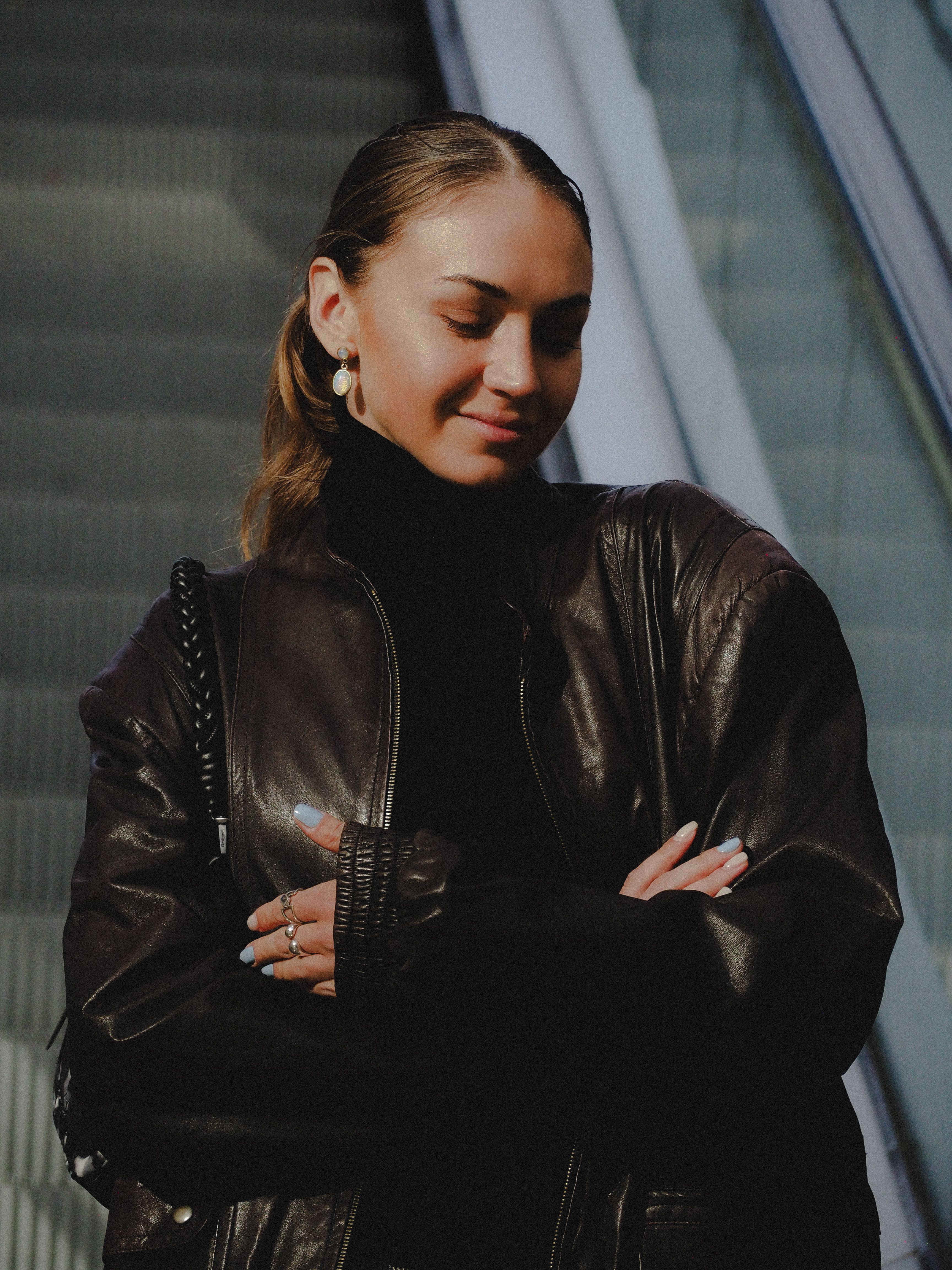 Arms Crossed Leather Jacket Photos, Download The BEST Free Arms Crossed ...