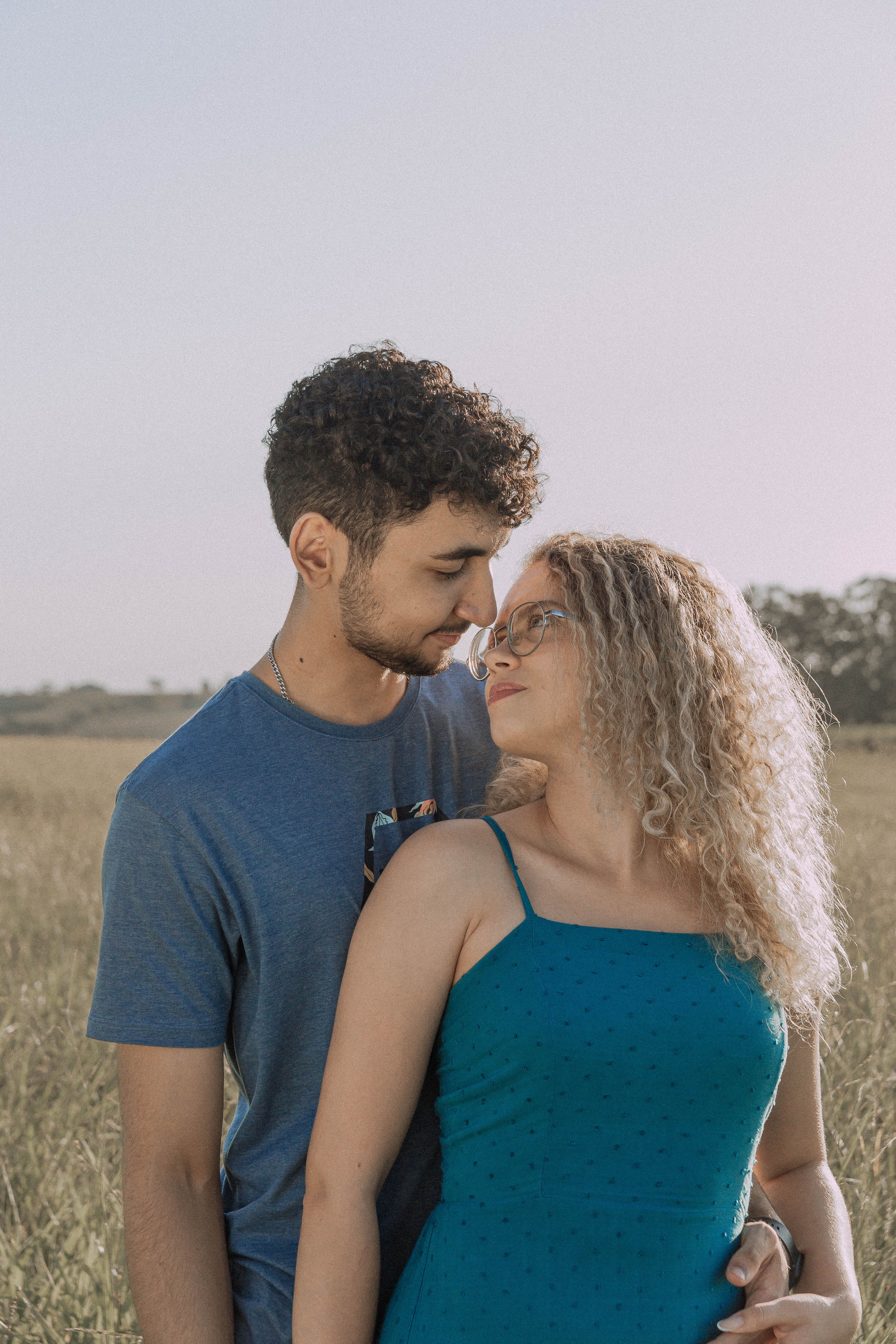 Romantic Couple in Rural Scenery · Free Stock Photo