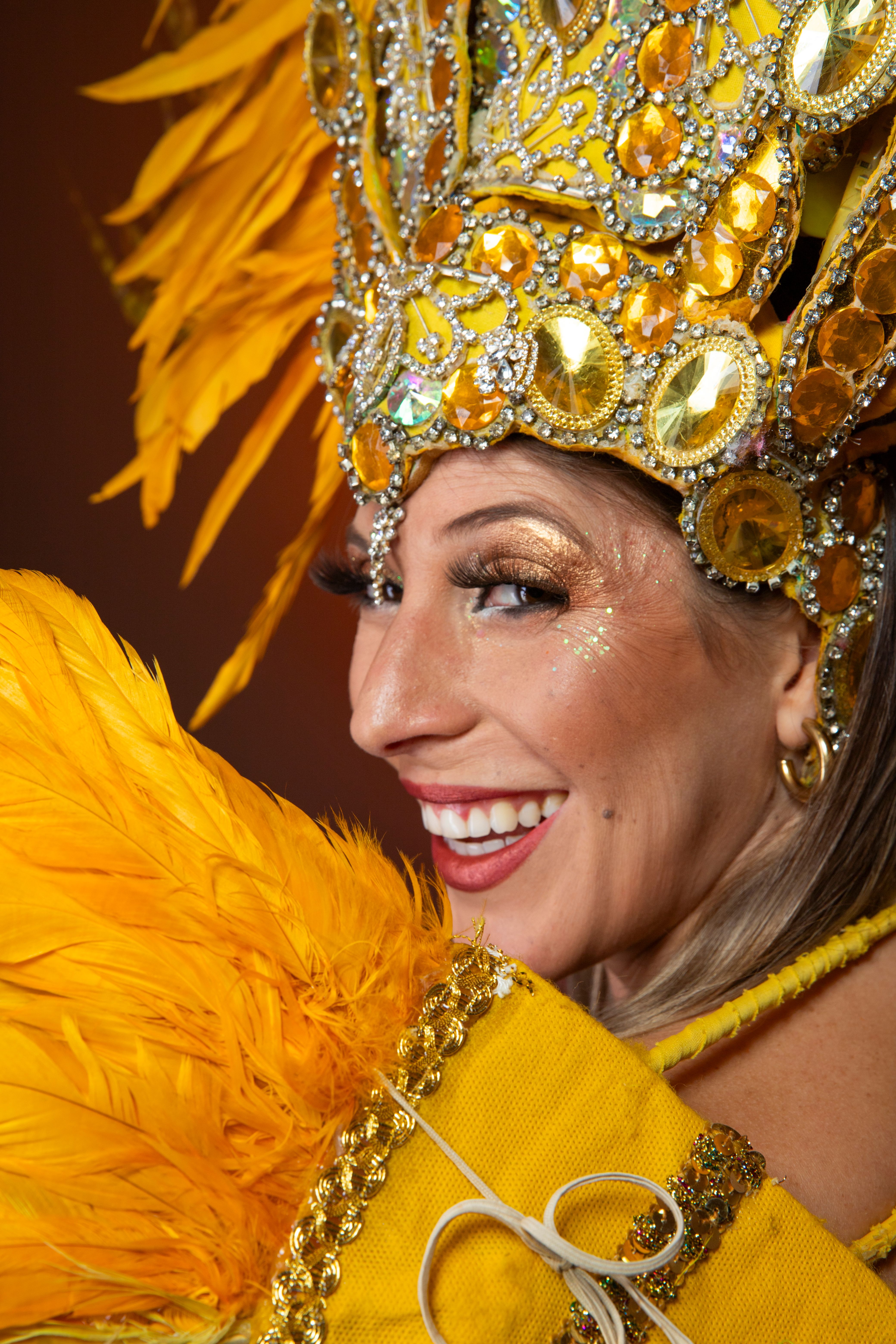 Portrait of Woman in Carnival Costume · Free Stock Photo