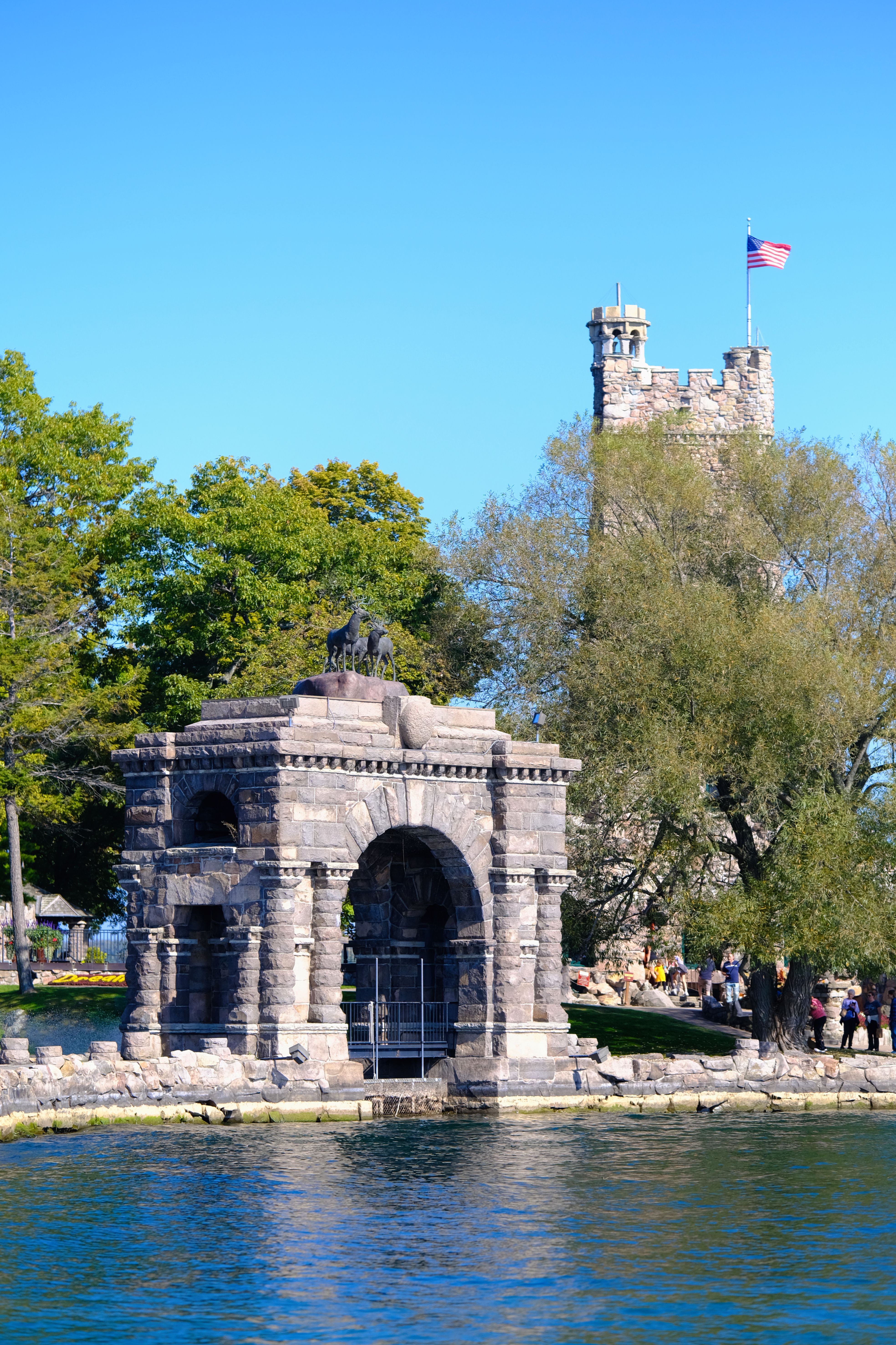 The Entry Arch of a Boldt Castle, Thousand Islands, New York, USA ...