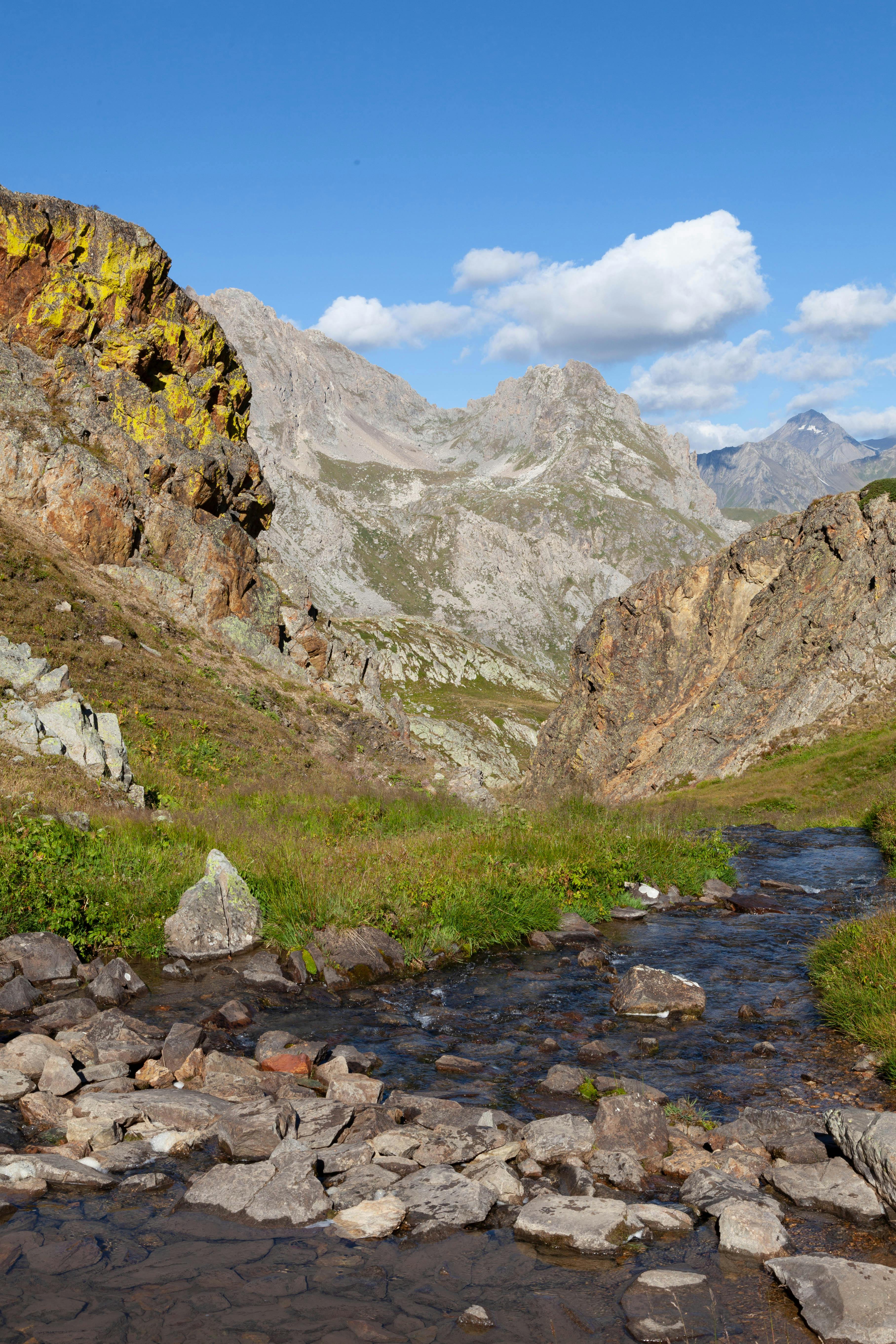 Rocks on Stream in French Alps · Free Stock Photo