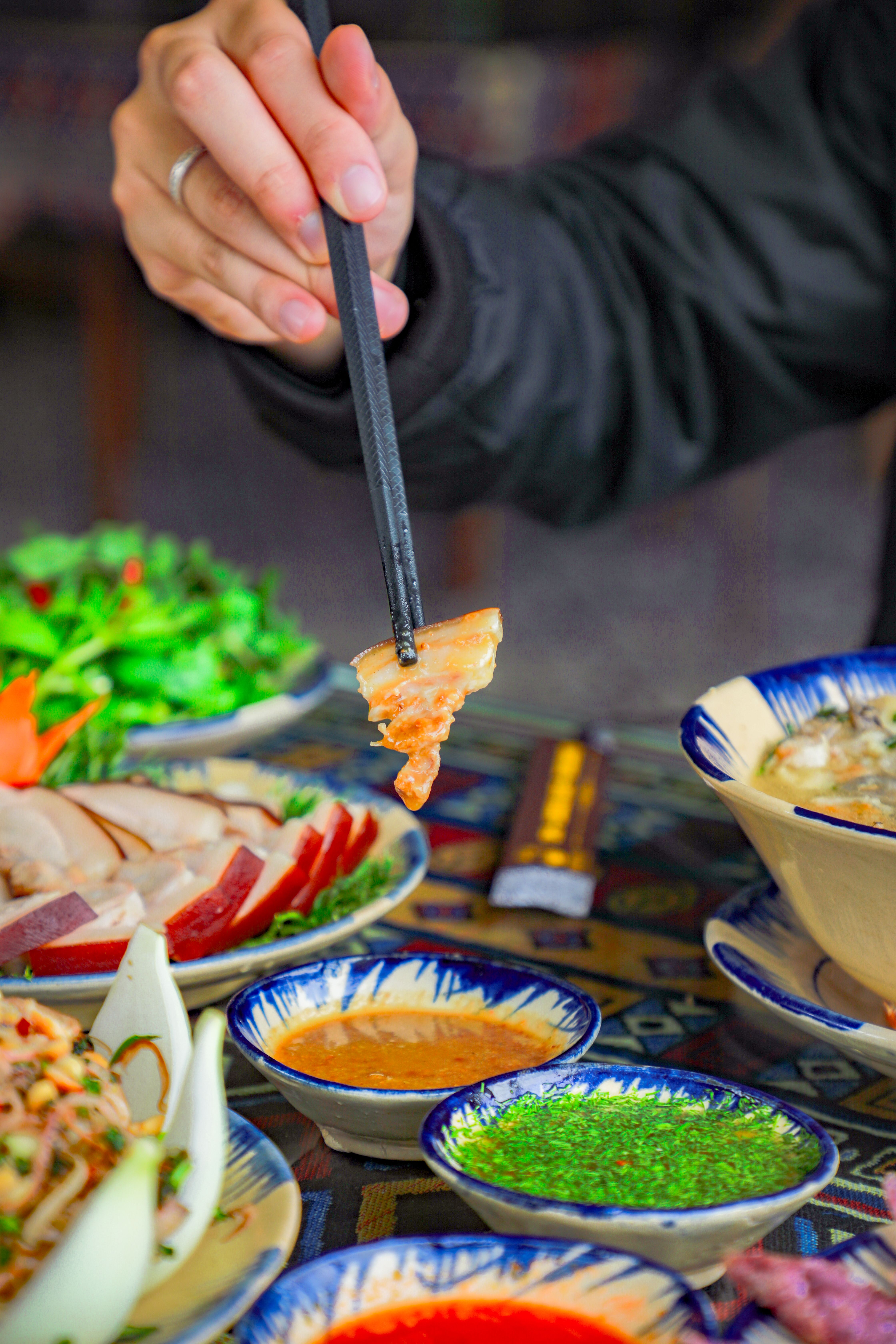 Woman Eating Seafood in a Restaurant · Free Stock Photo