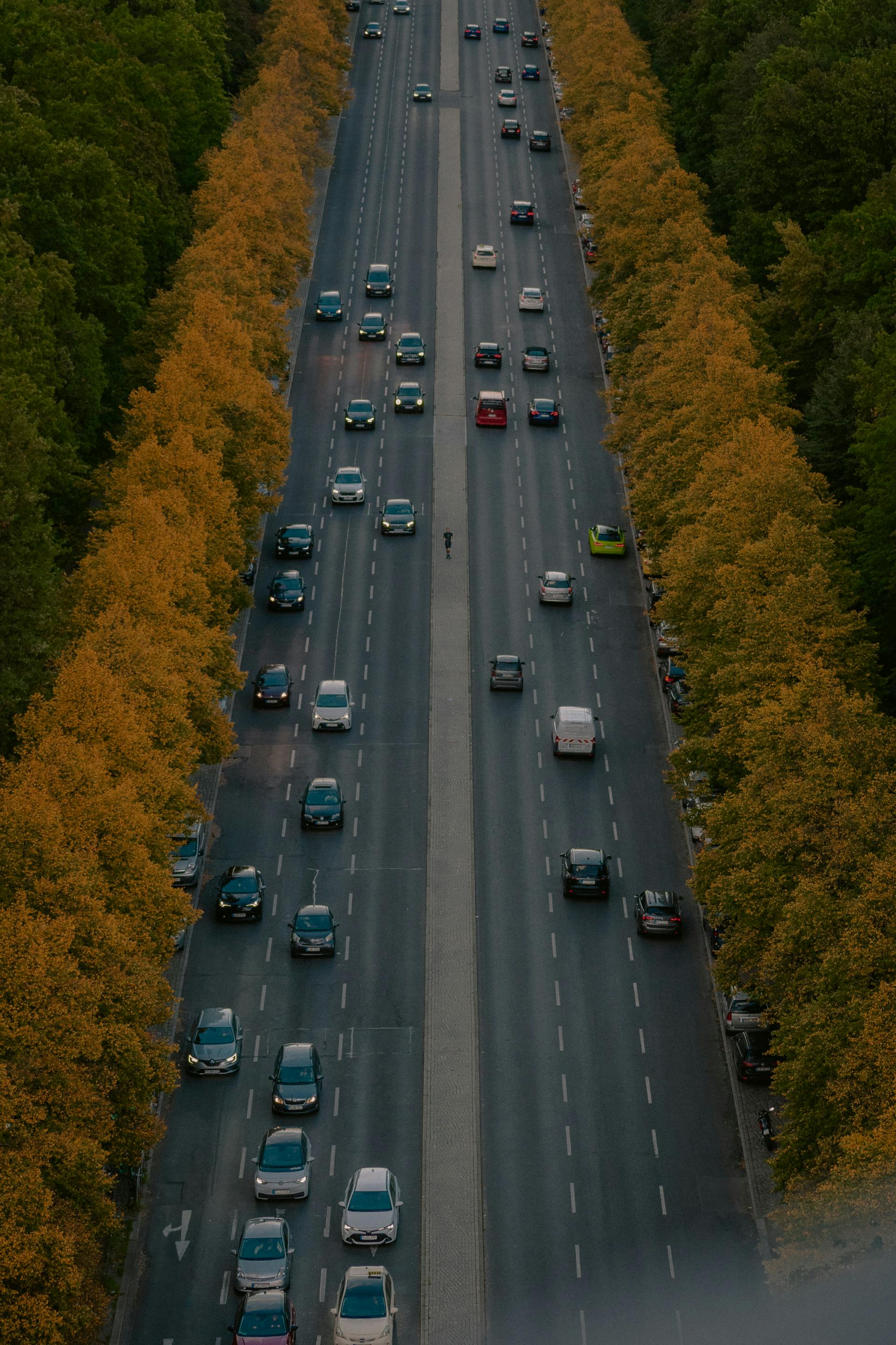 Aerial View of a Highway · Free Stock Photo