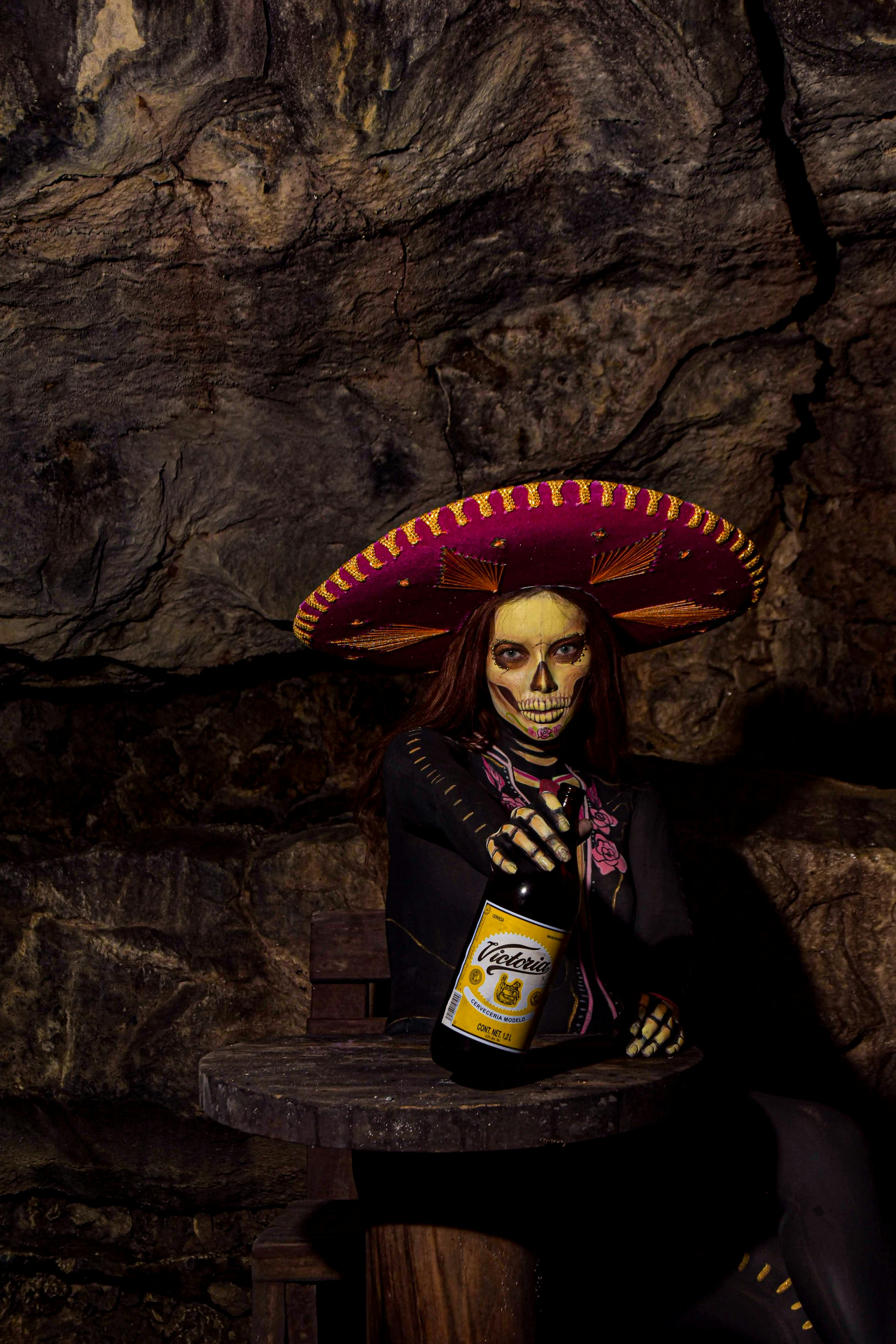 Portrait of a Woman Wearing a La Calavera Catrina Costume · Free Stock ...