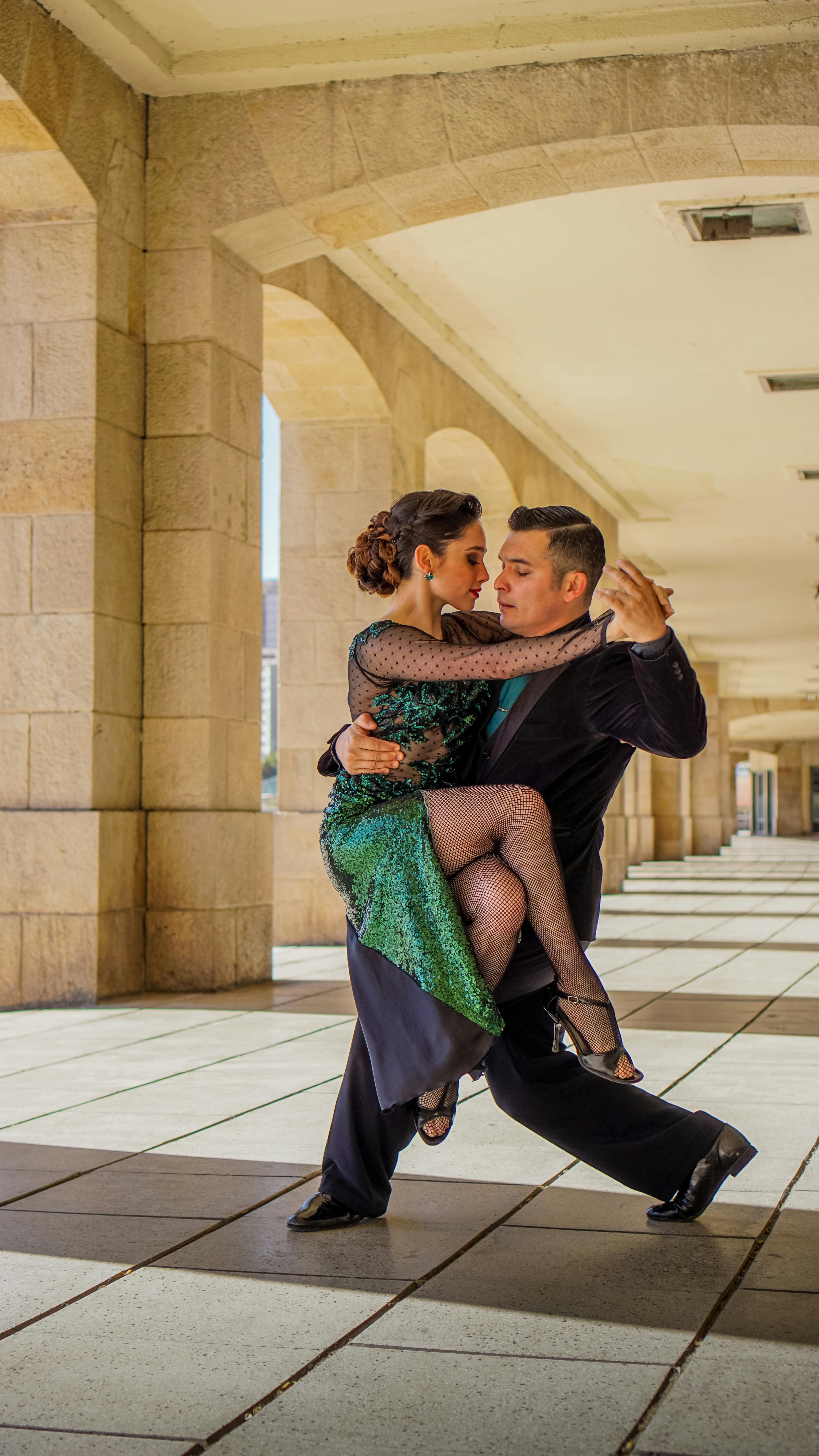 Couple Practising Ballroom Dancing · Free Stock Photo