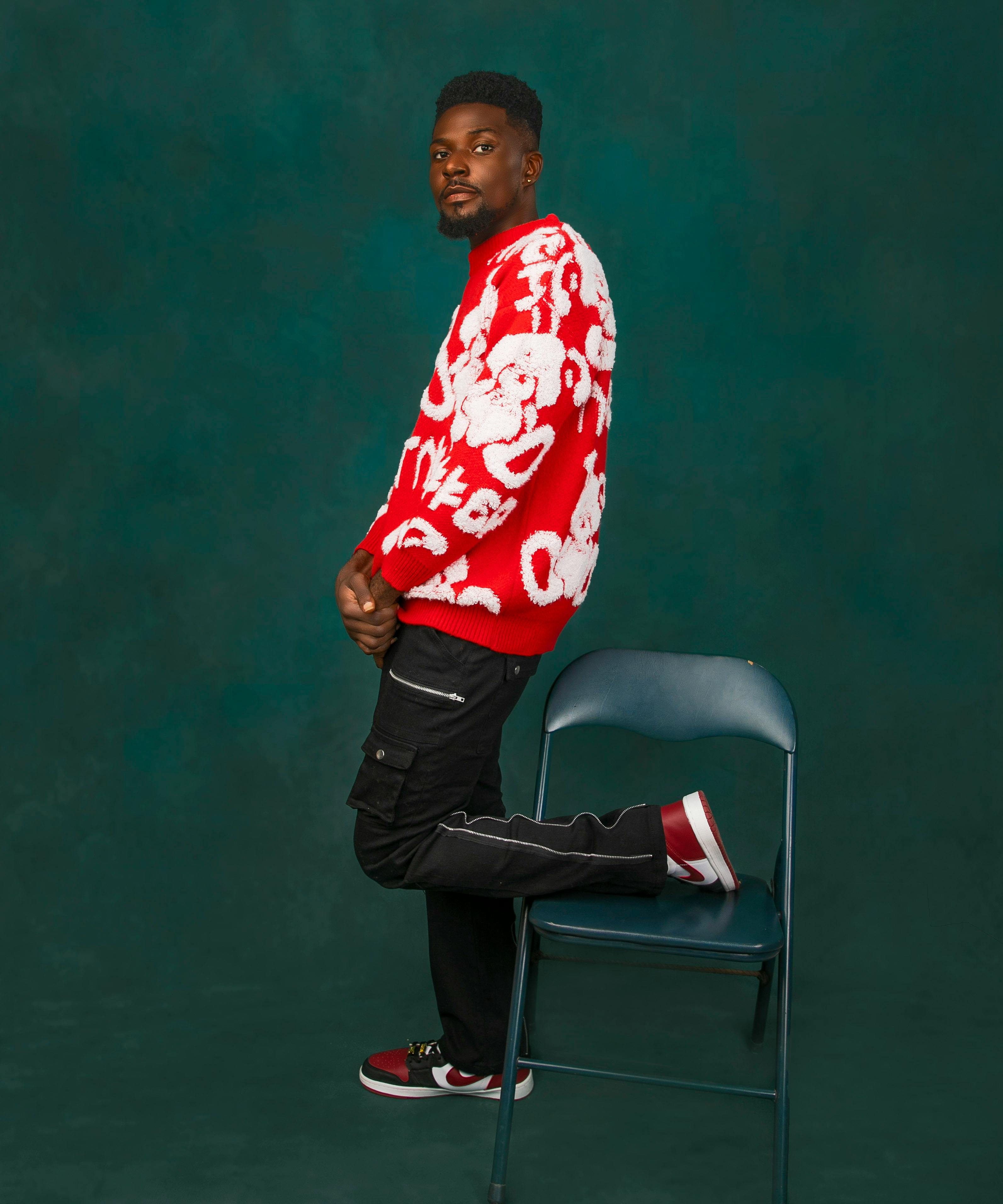 Model Posing in Wool Sweater · Free Stock Photo