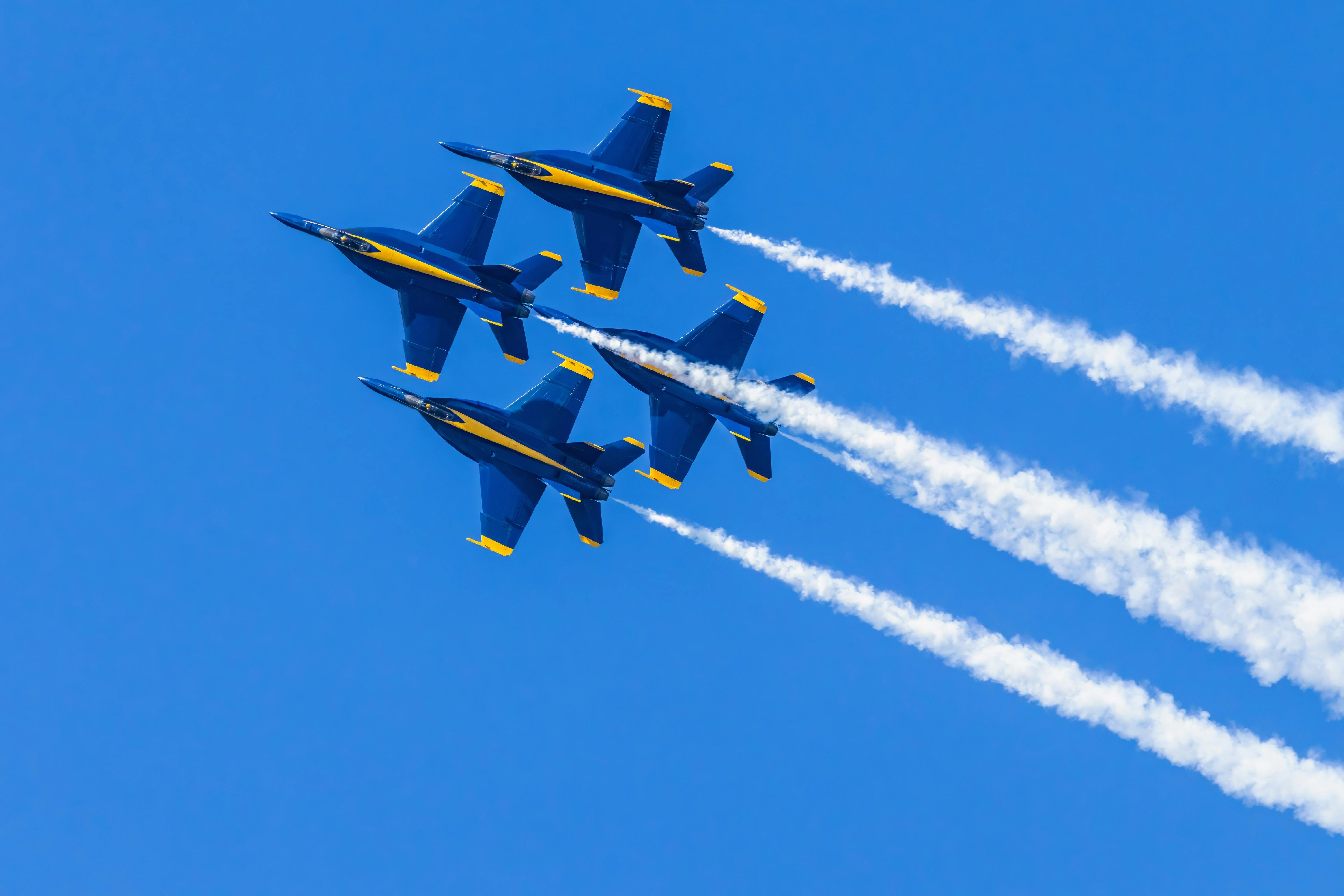 Blue angels fly over san diego · Free Stock Photo