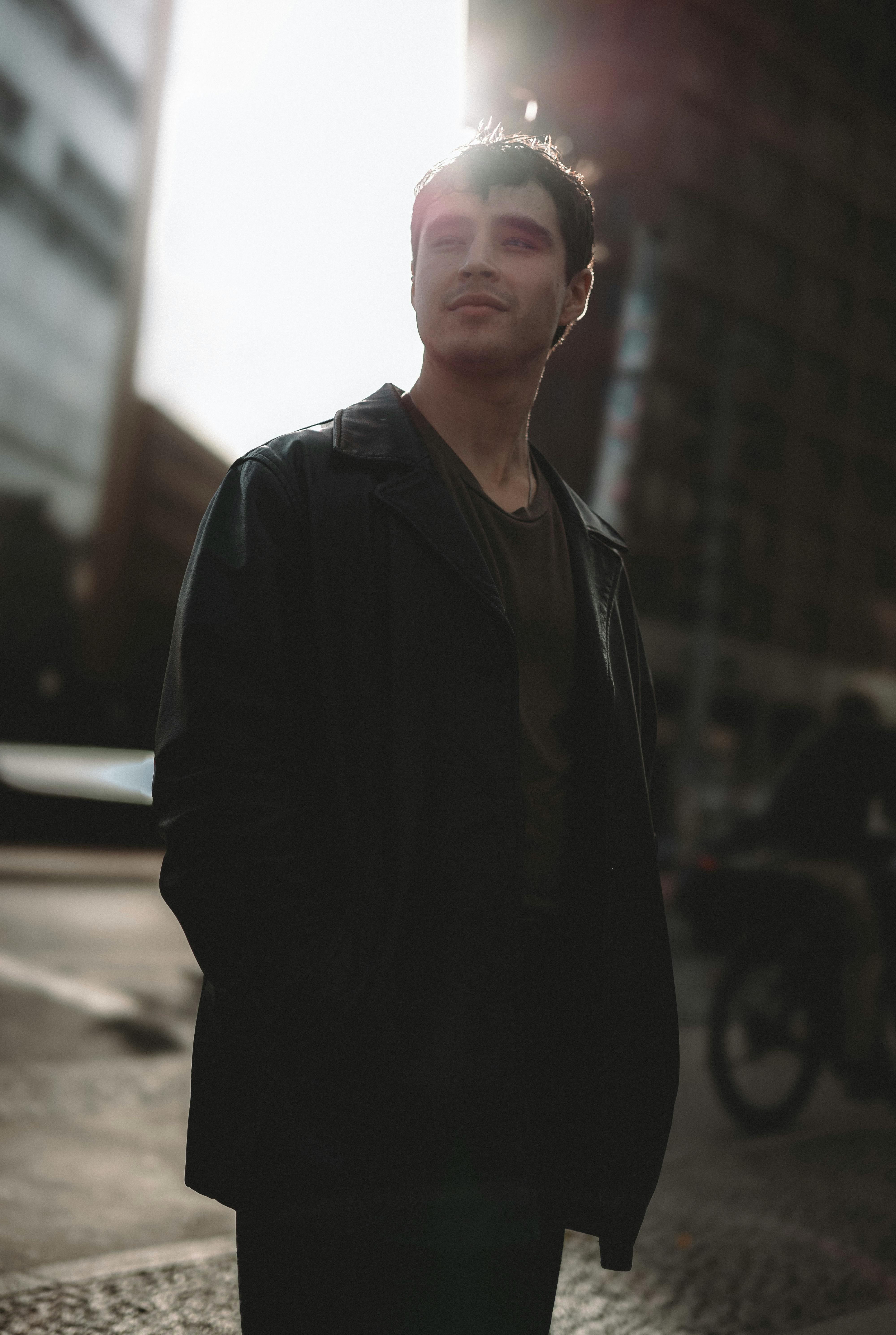 Man in Jacket with Hands in Pockets · Free Stock Photo