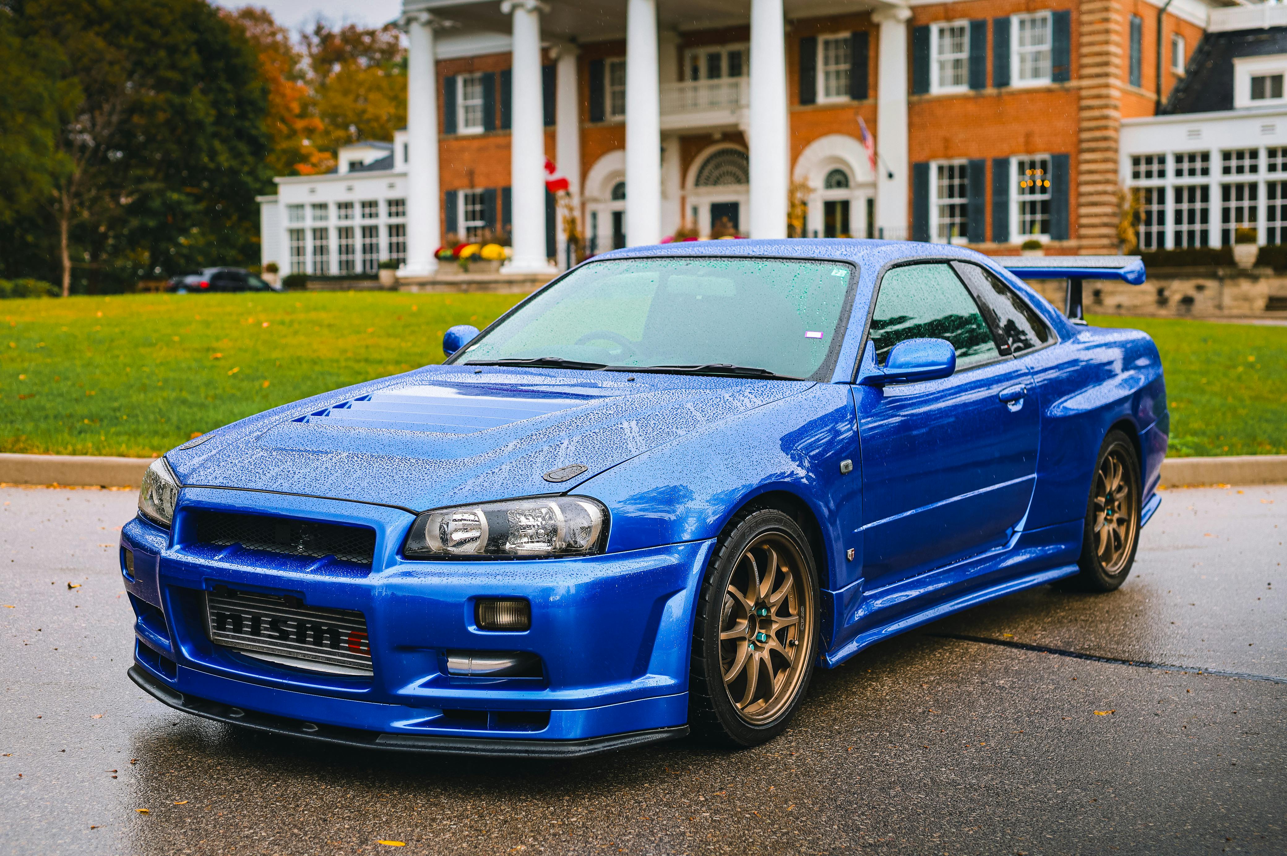 Blue Nissan Skyline Car · Free Stock Photo