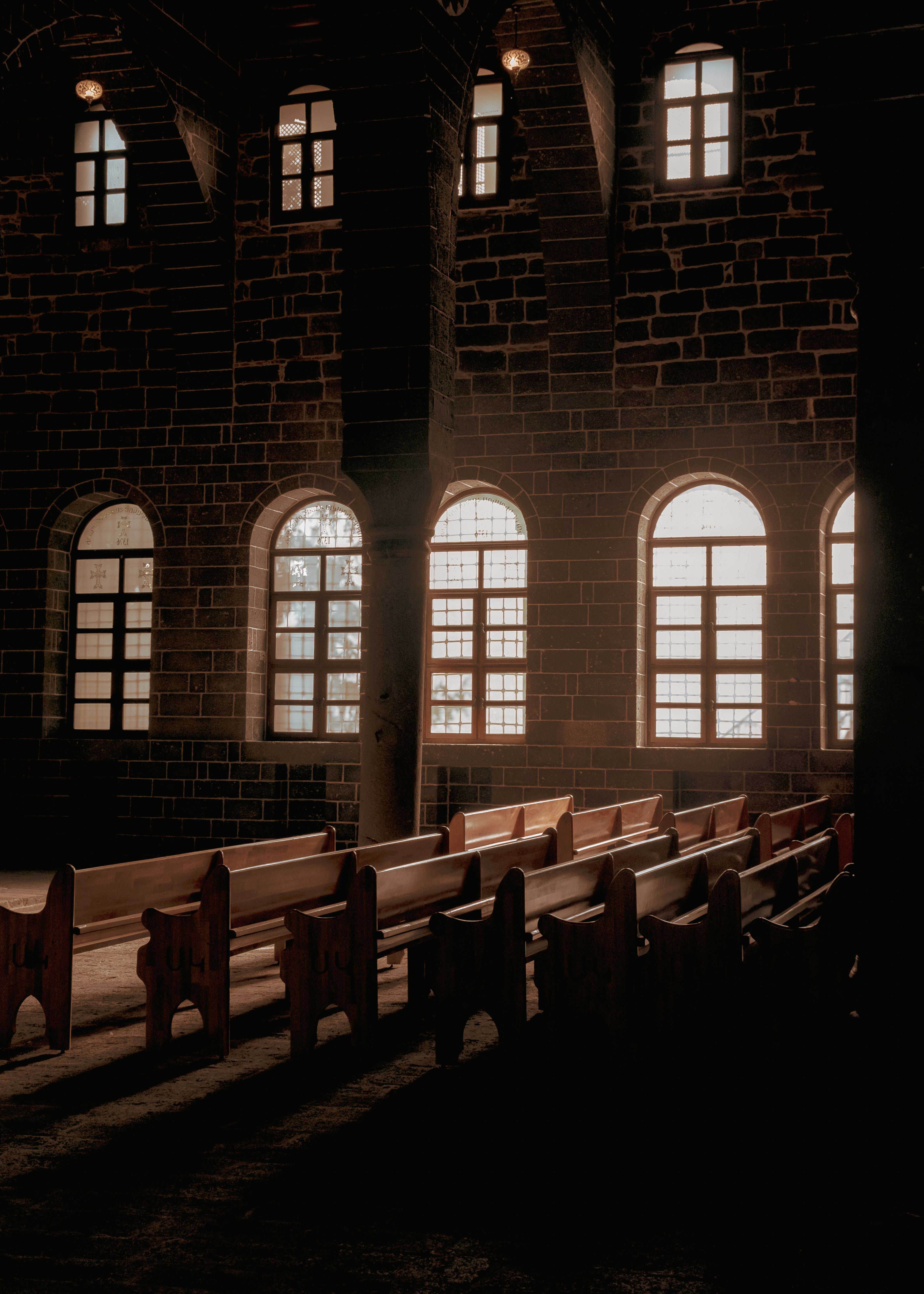 Light Falling Through the Windows of a Church · Free Stock Photo