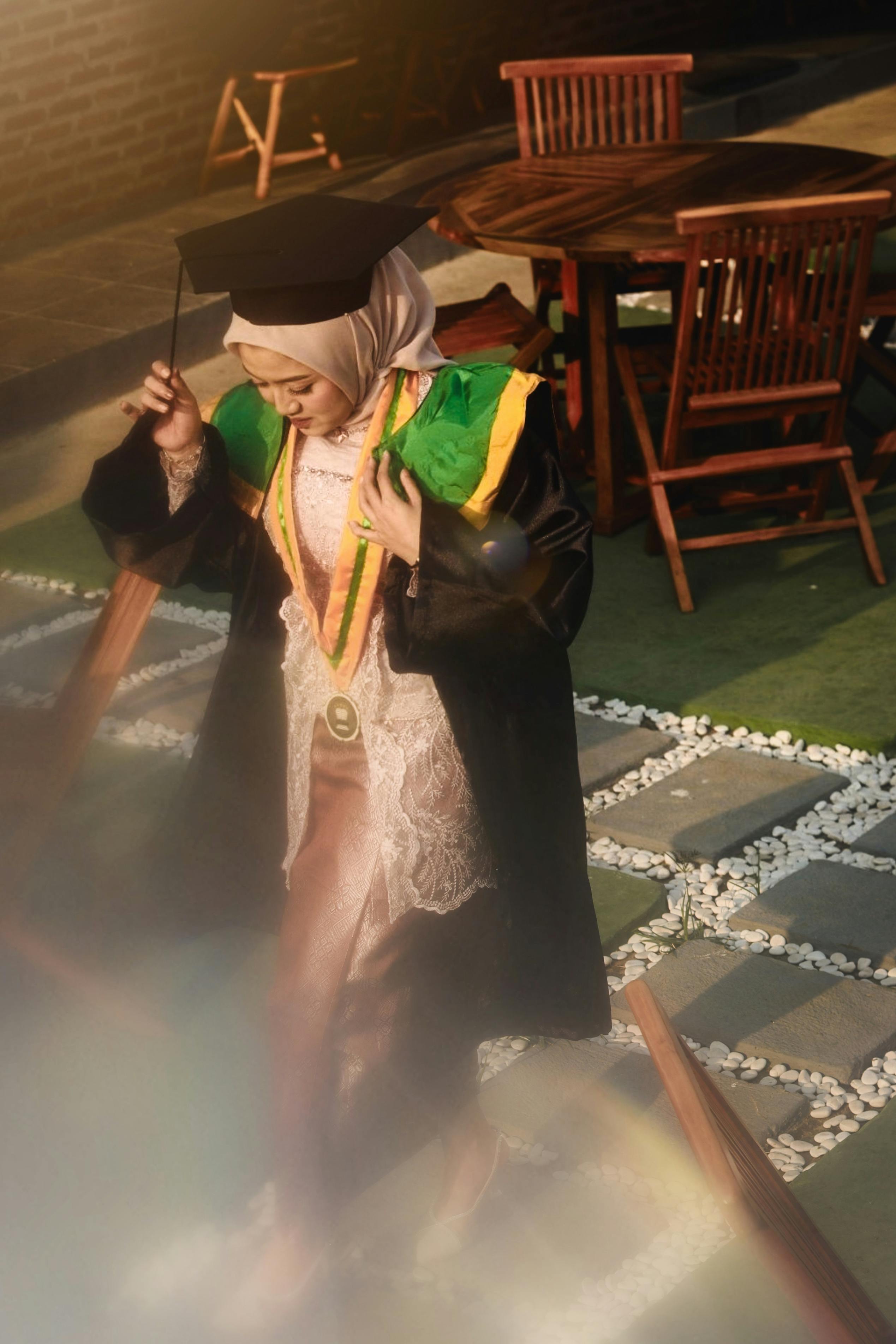 Graduate in Hijab and in Academic Hat · Free Stock Photo