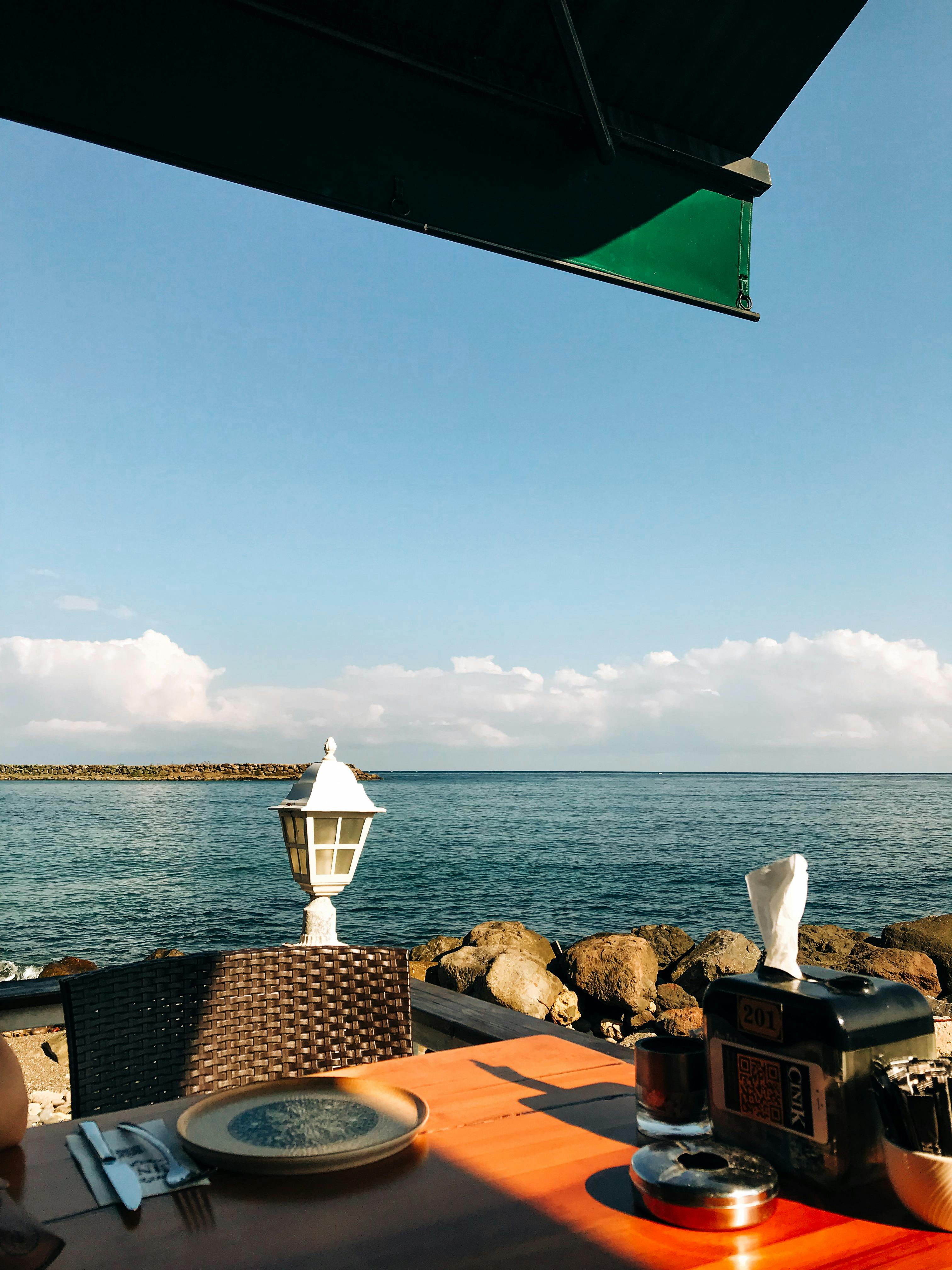 Outdoor Cafe on Beach · Free Stock Photo