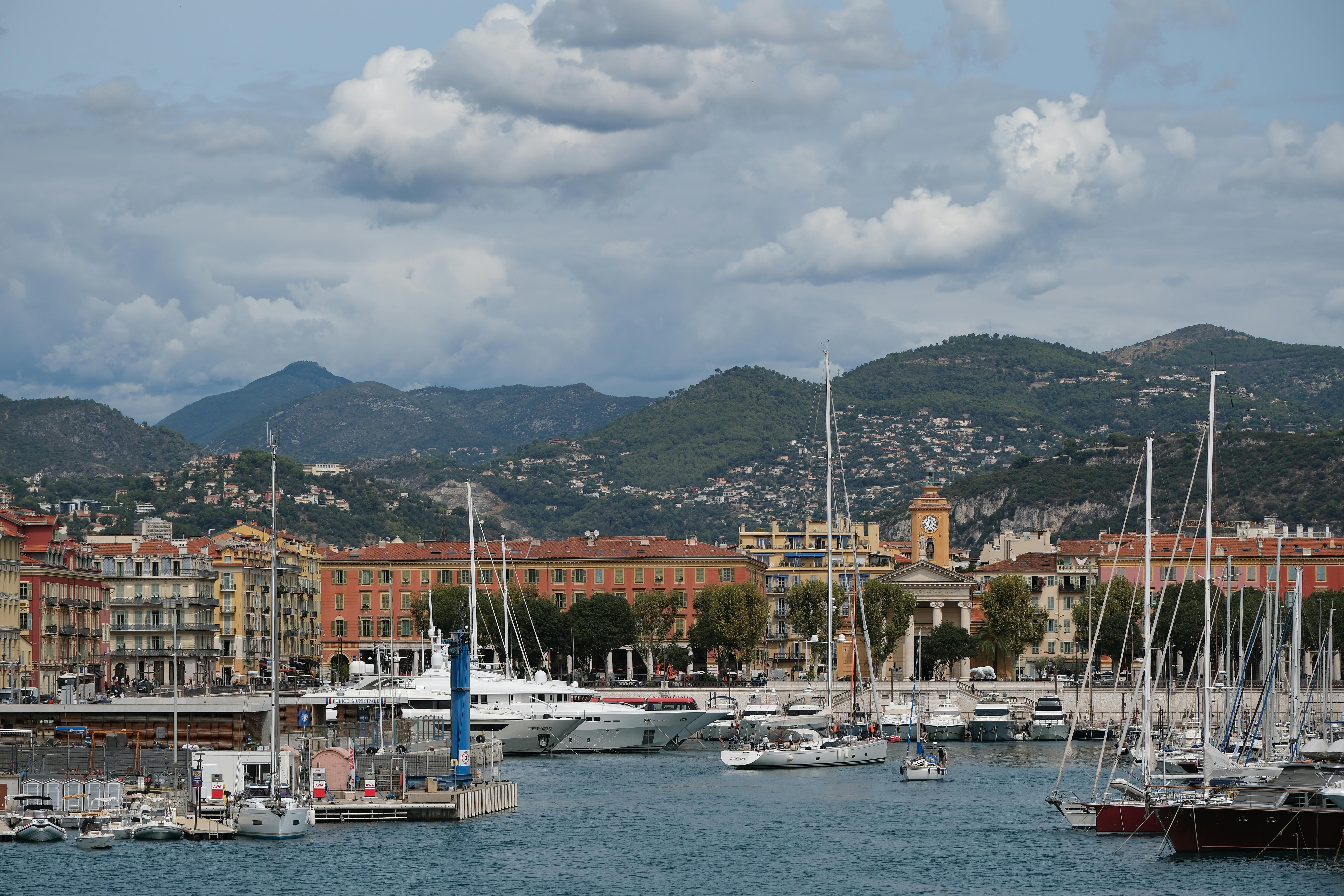 Waterfront View of Port Lympia in Nice, France · Free Stock Photo