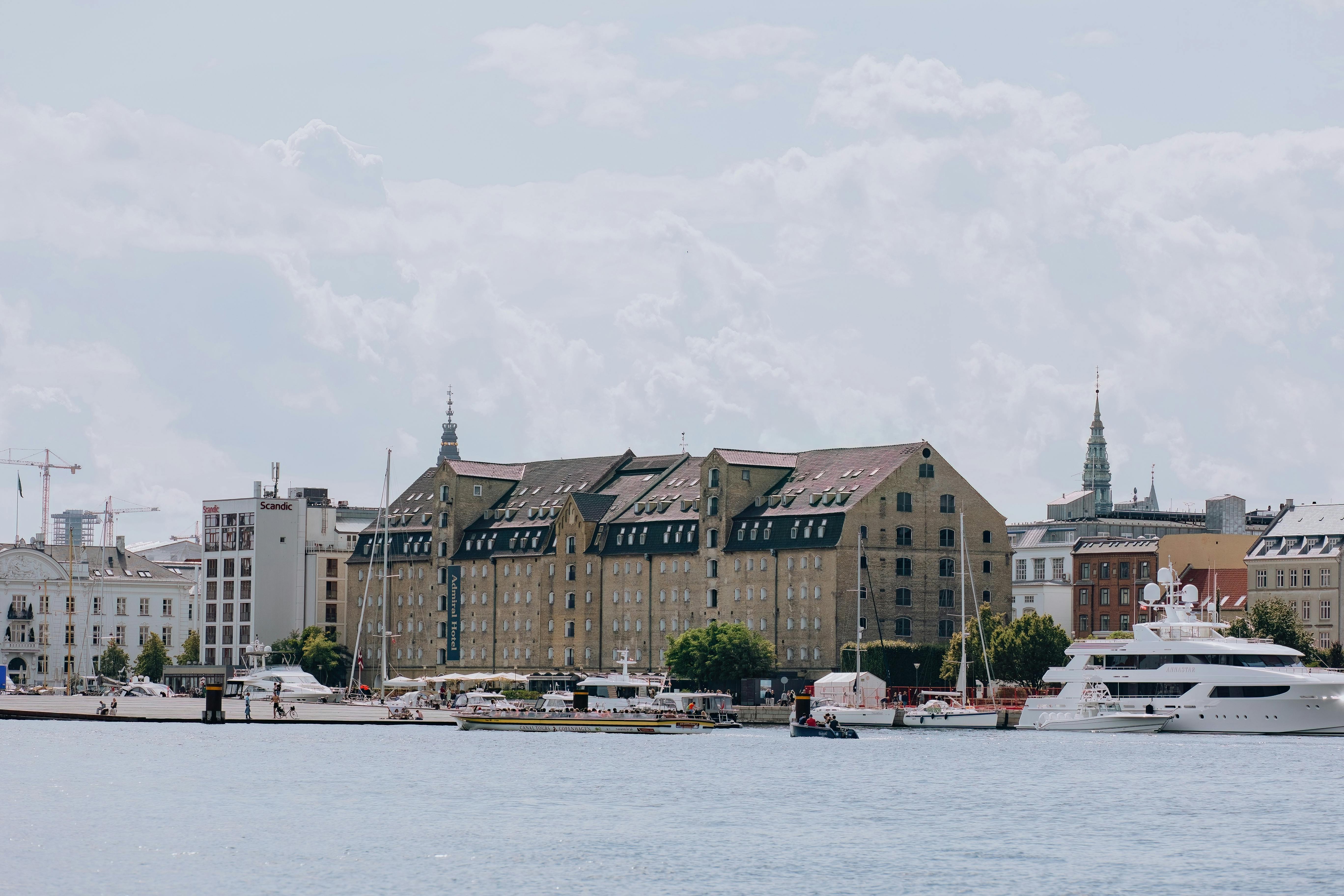 View of Boats and Waterfront Buildings in Copenhagen, Denmark · Free ...