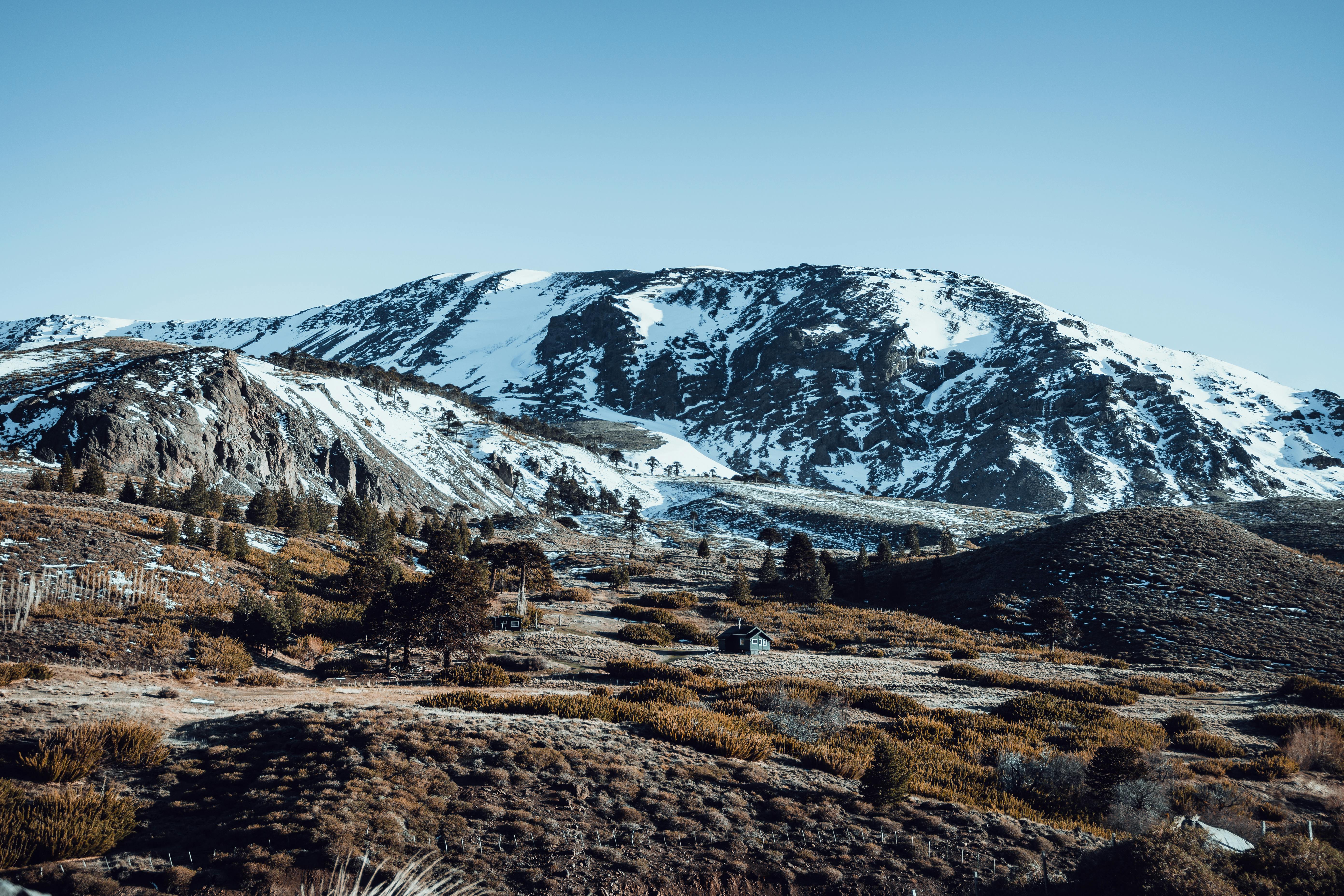 Snow on Hills in Countryside · Free Stock Photo
