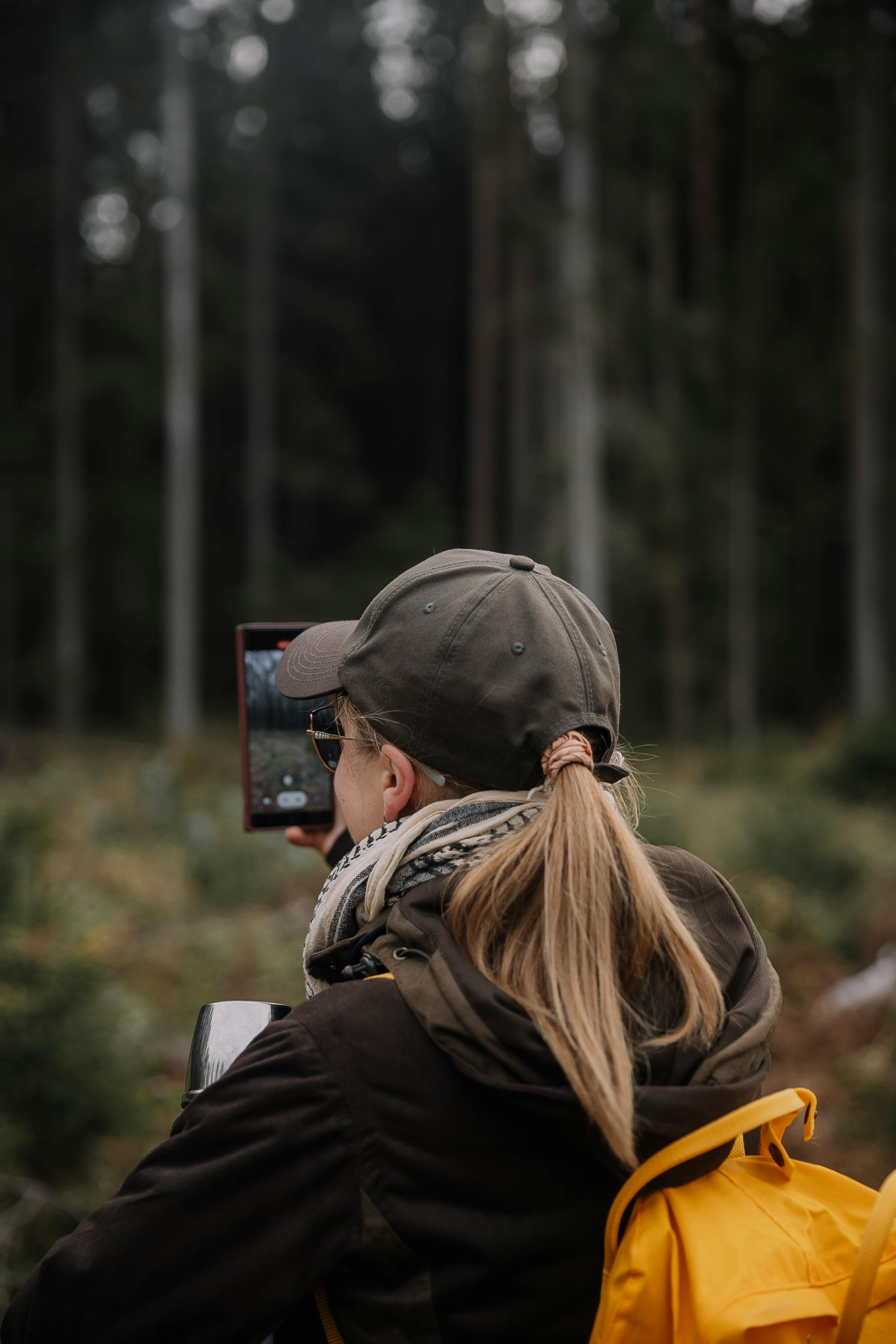 Back View of Woman Taking a Picture · Free Stock Photo