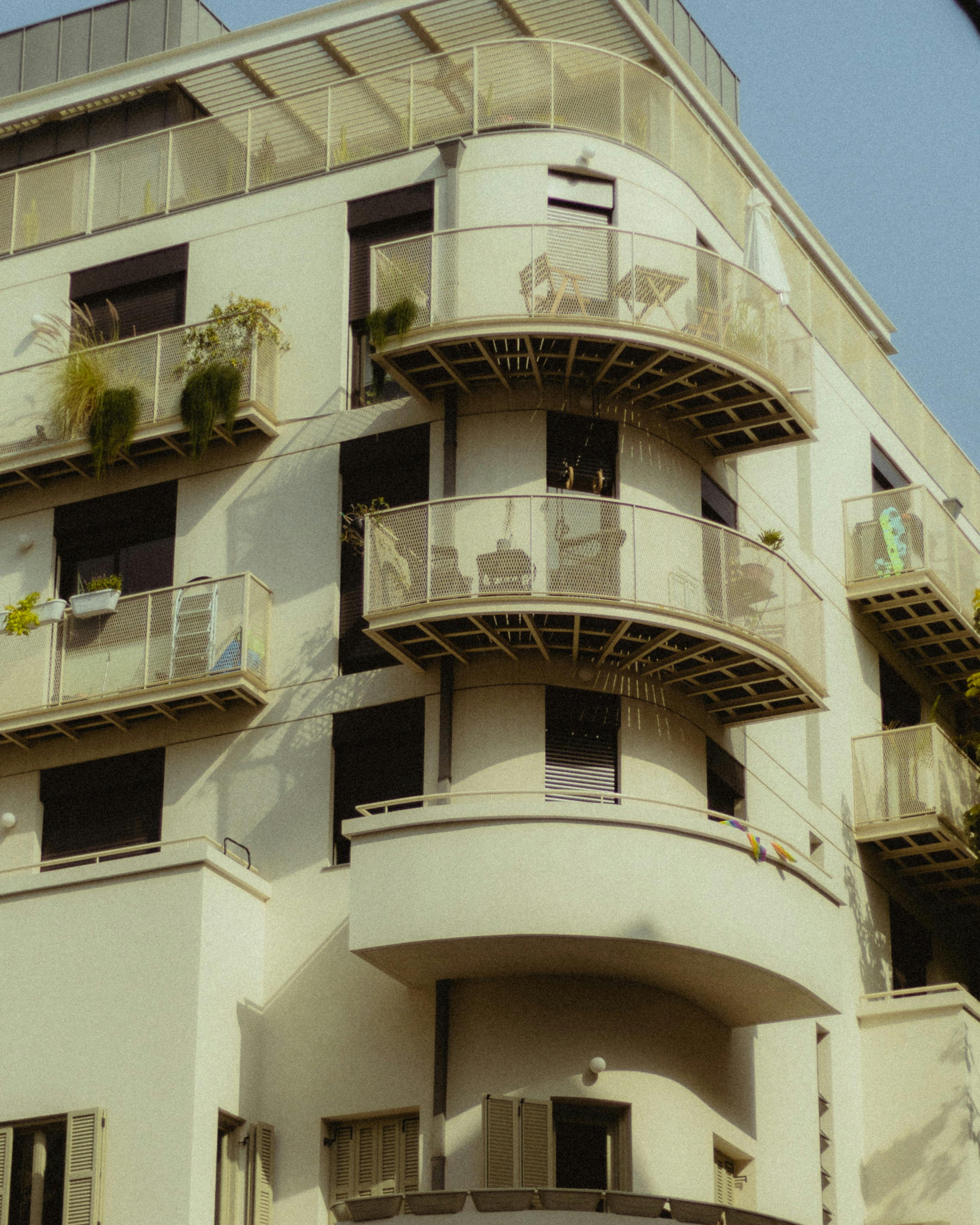 Residential Building with Balconies · Free Stock Photo
