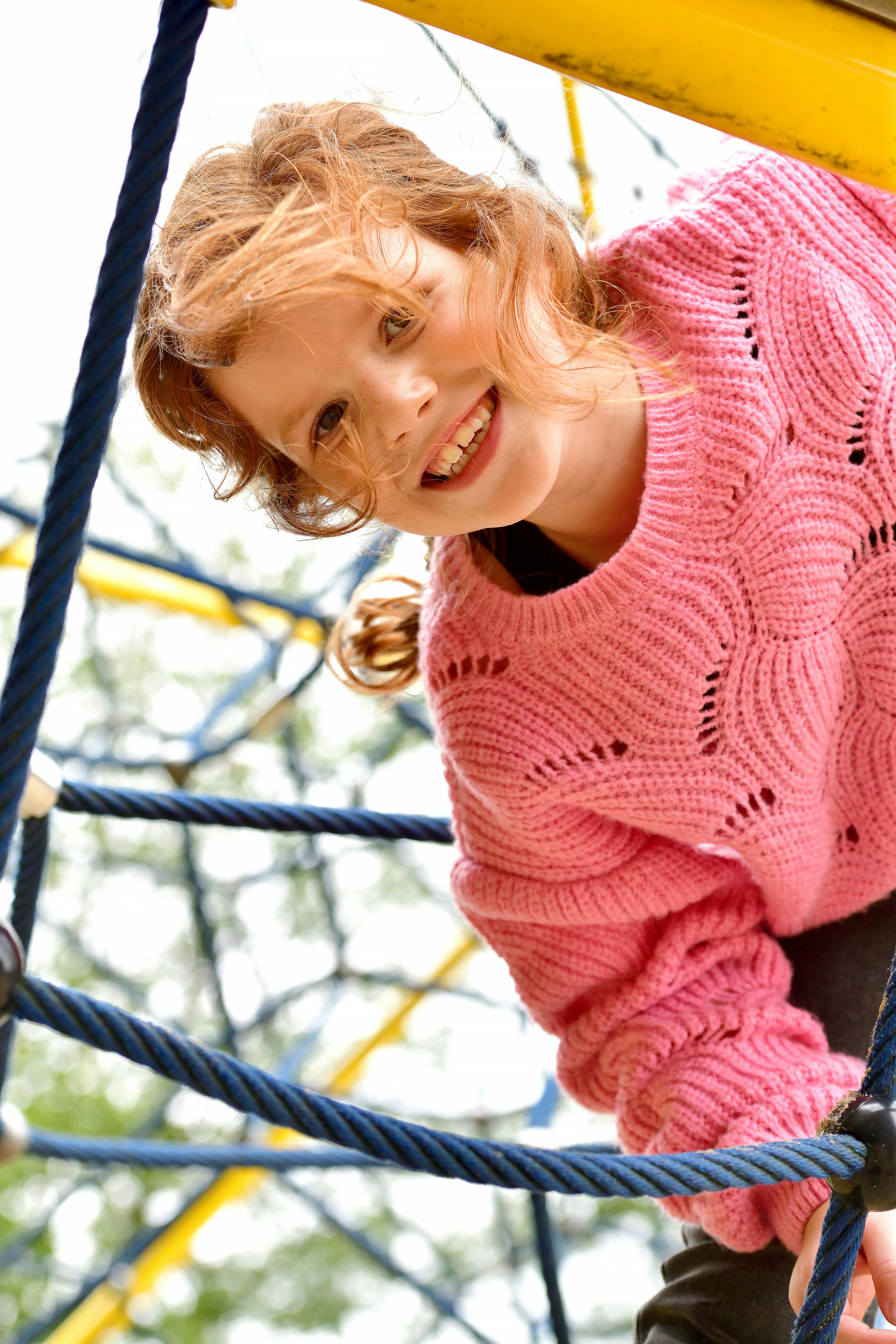 Photo of Kids Sitting on a Rope Climbing Tower on a Playground · Free ...