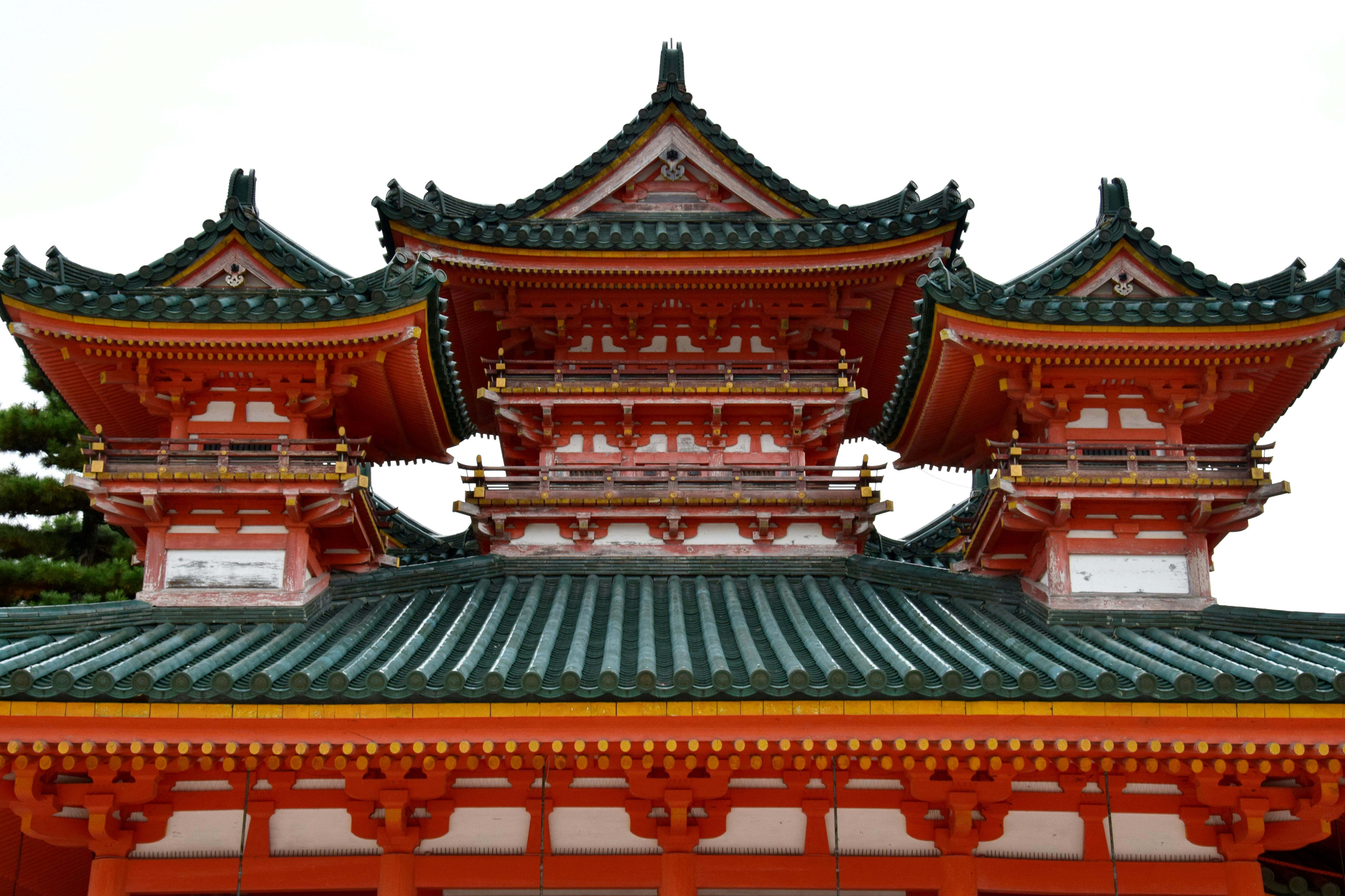 Red Asian Temple in Kyoto · Free Stock Photo