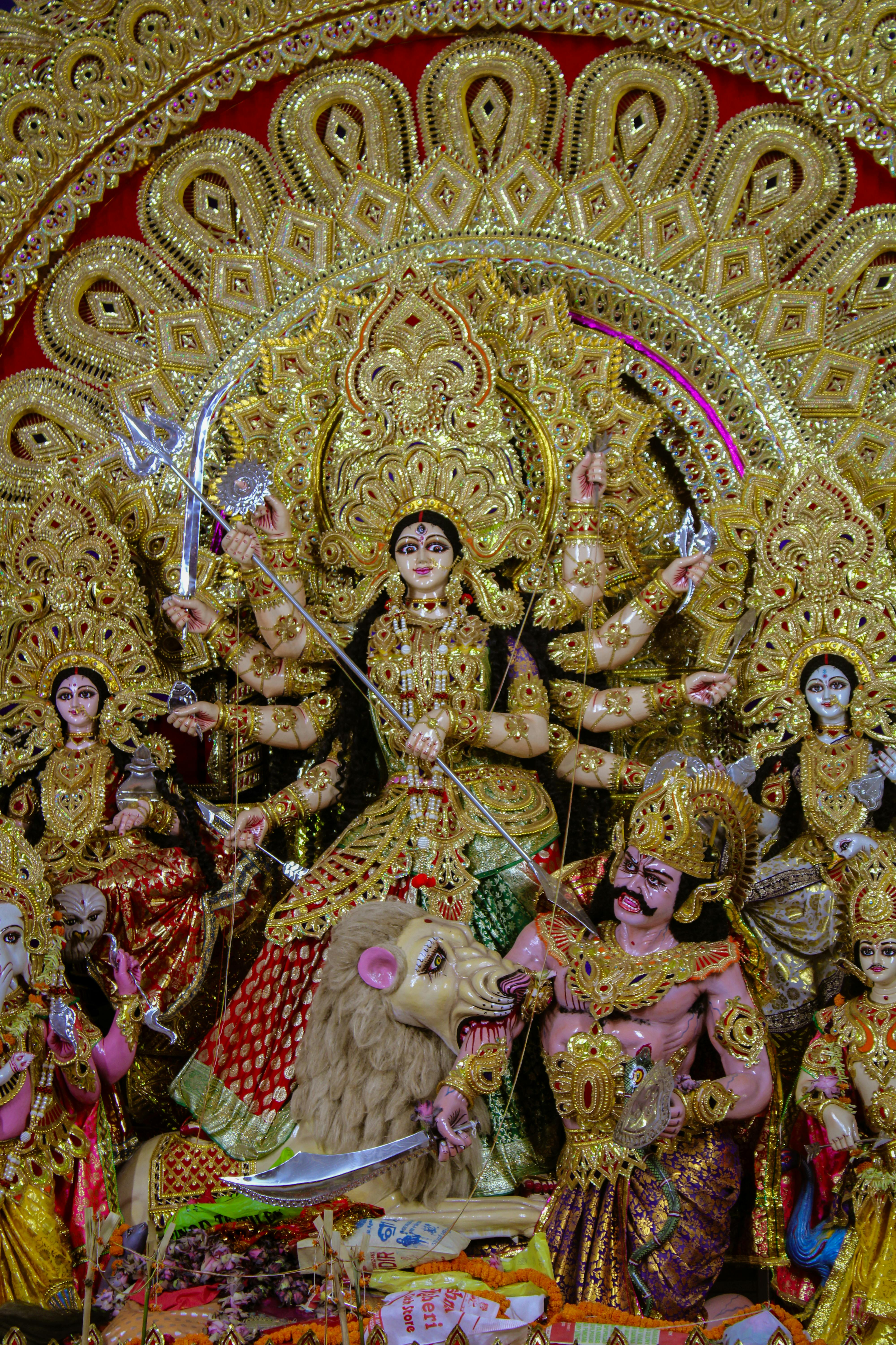 Hindu Golden Altar in Odisha · Free Stock Photo