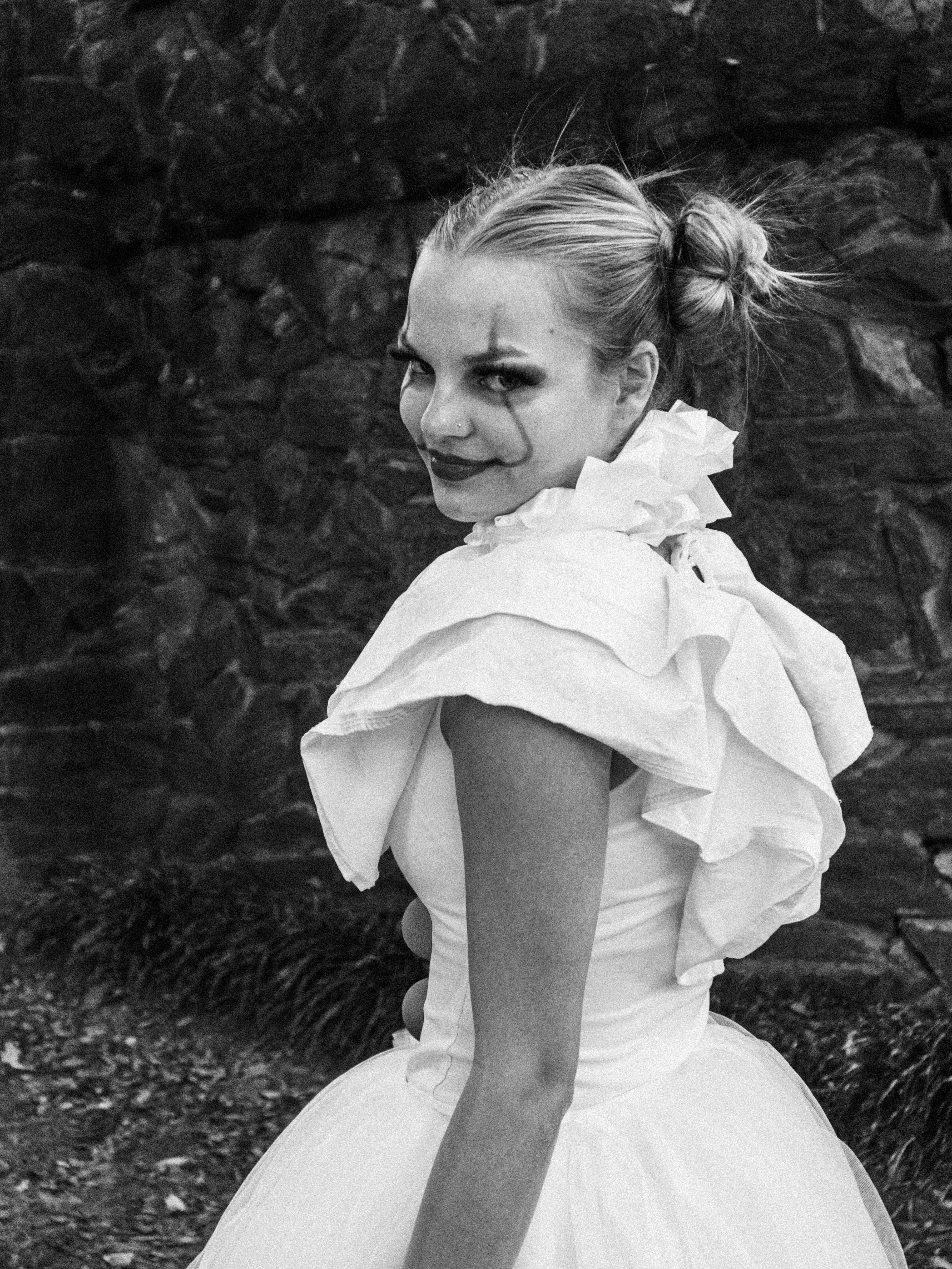 Smiling Woman Dressed as Crazy Bride for Halloween · Free Stock Photo