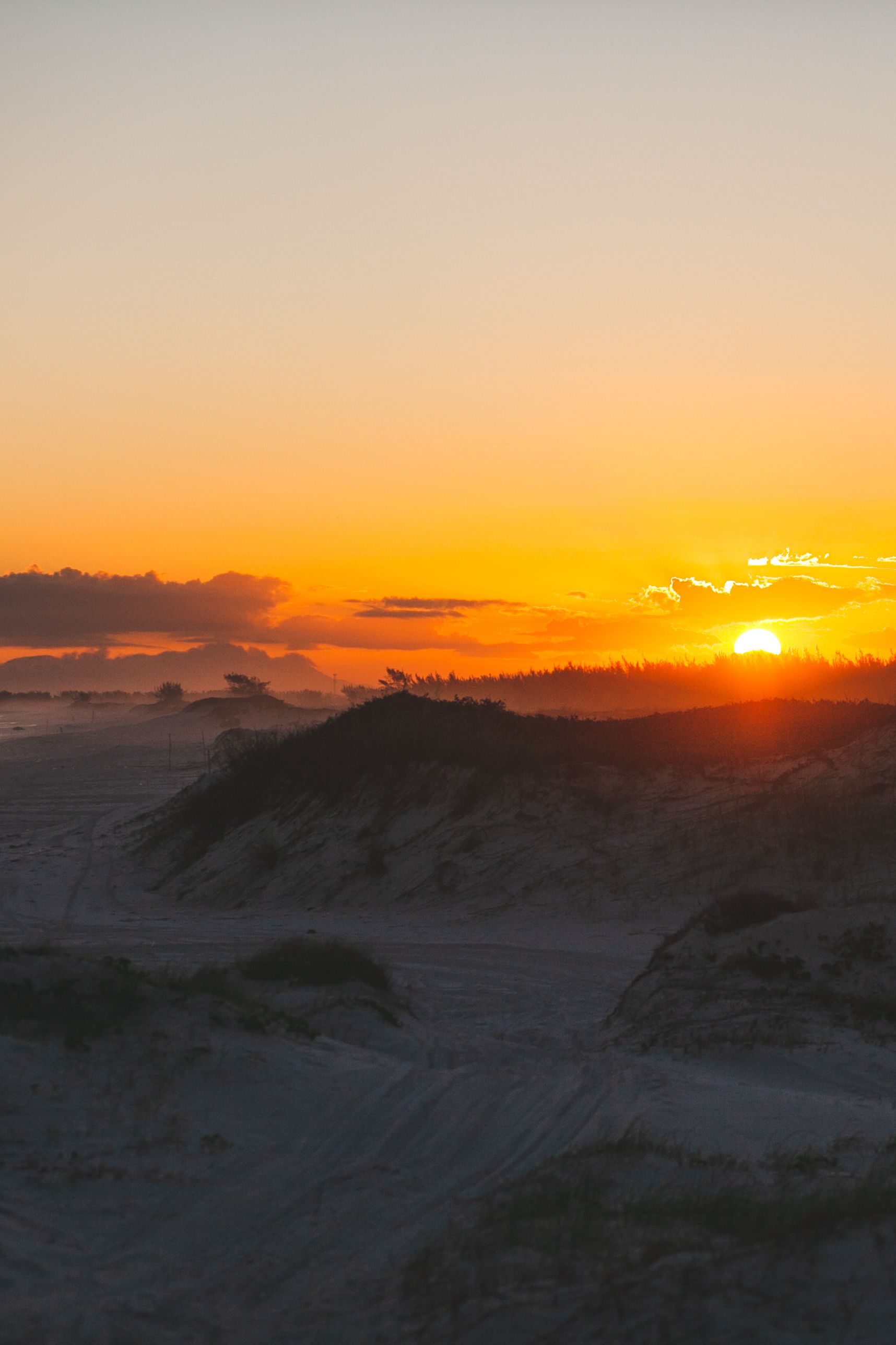 Sunset over Sand Dunes · Free Stock Photo