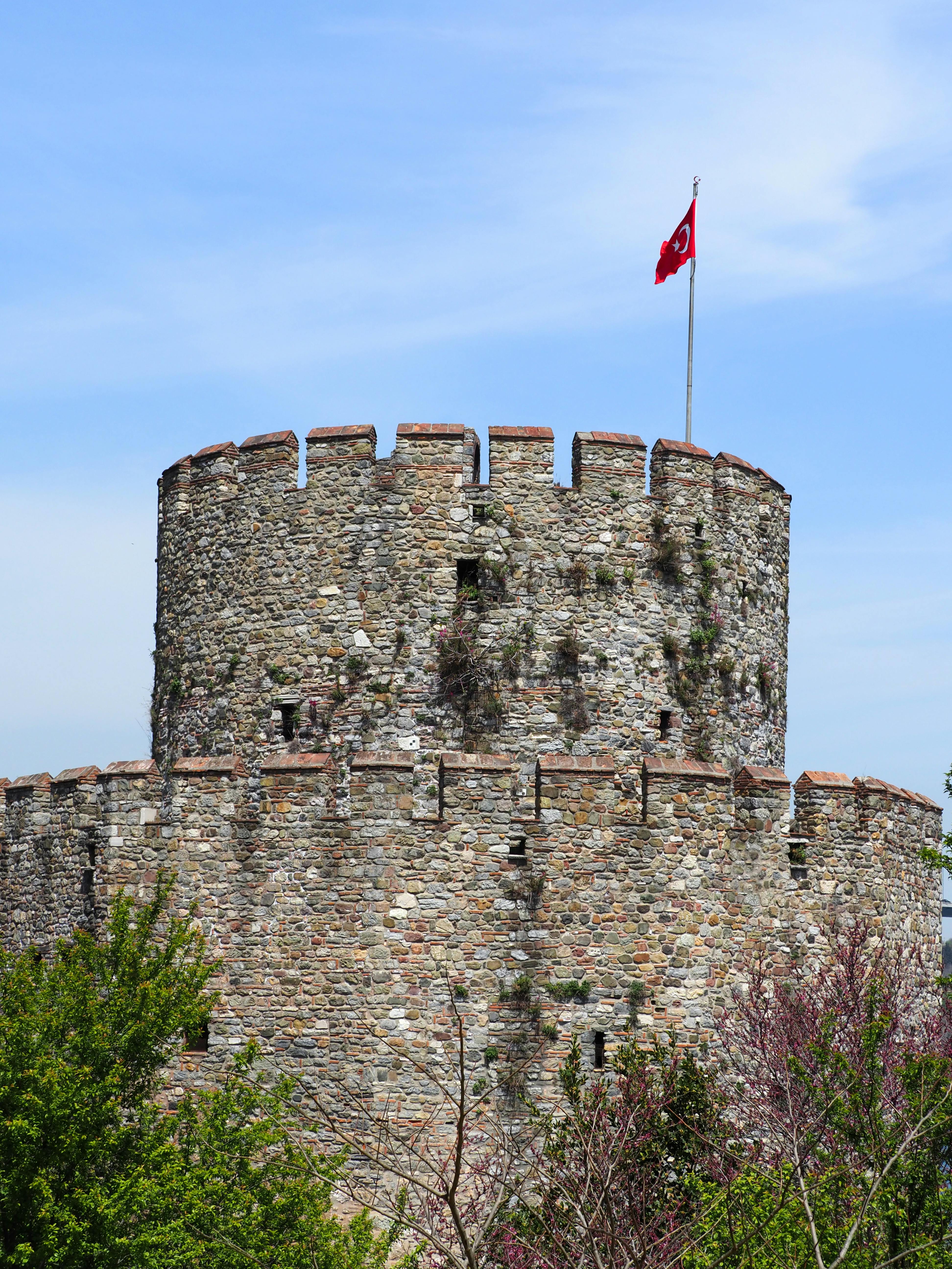View of a Tower of the Rumelian Fortress in Istanbul, Turkey · Free ...