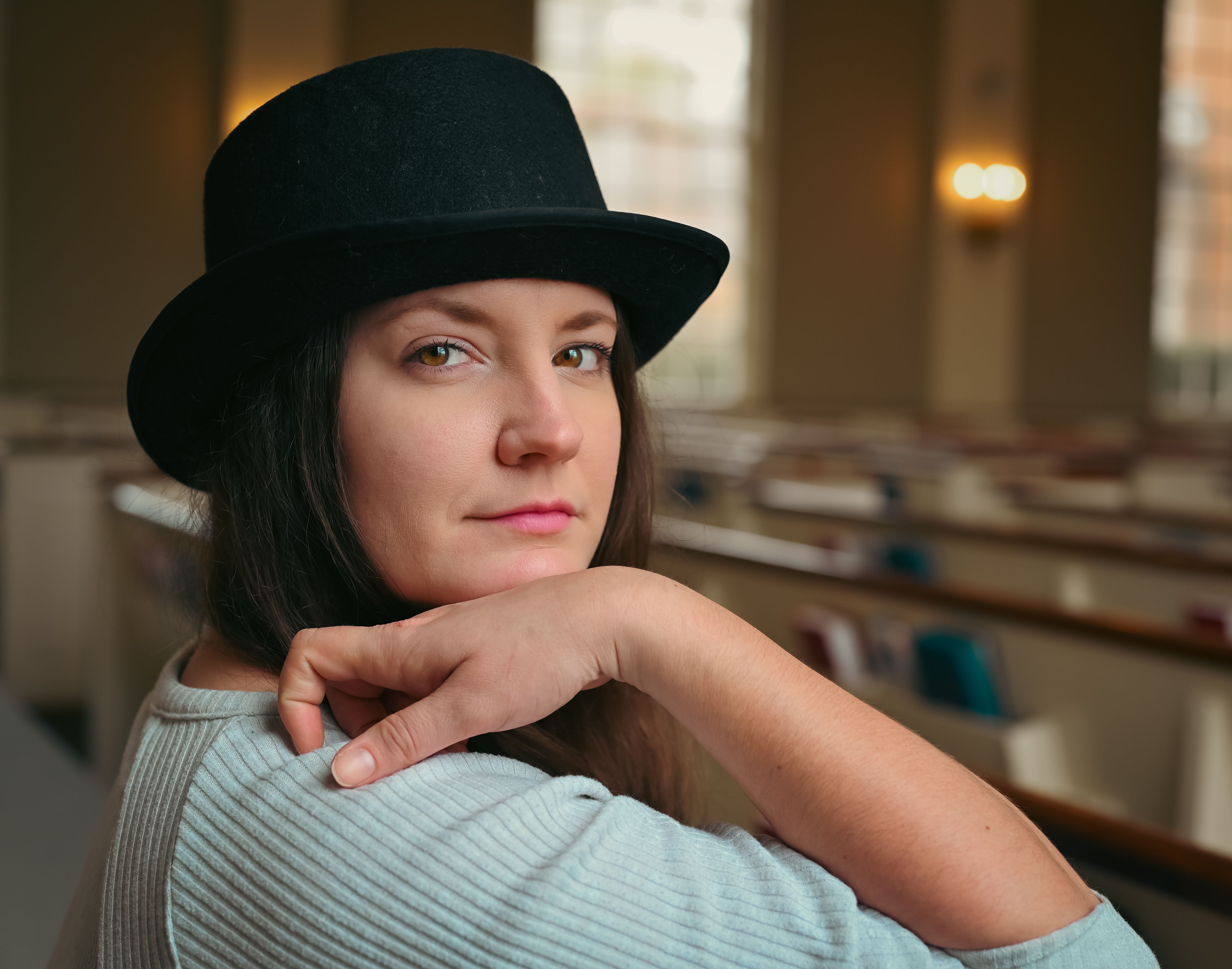 Portrait of Woman in Lecture Room · Free Stock Photo