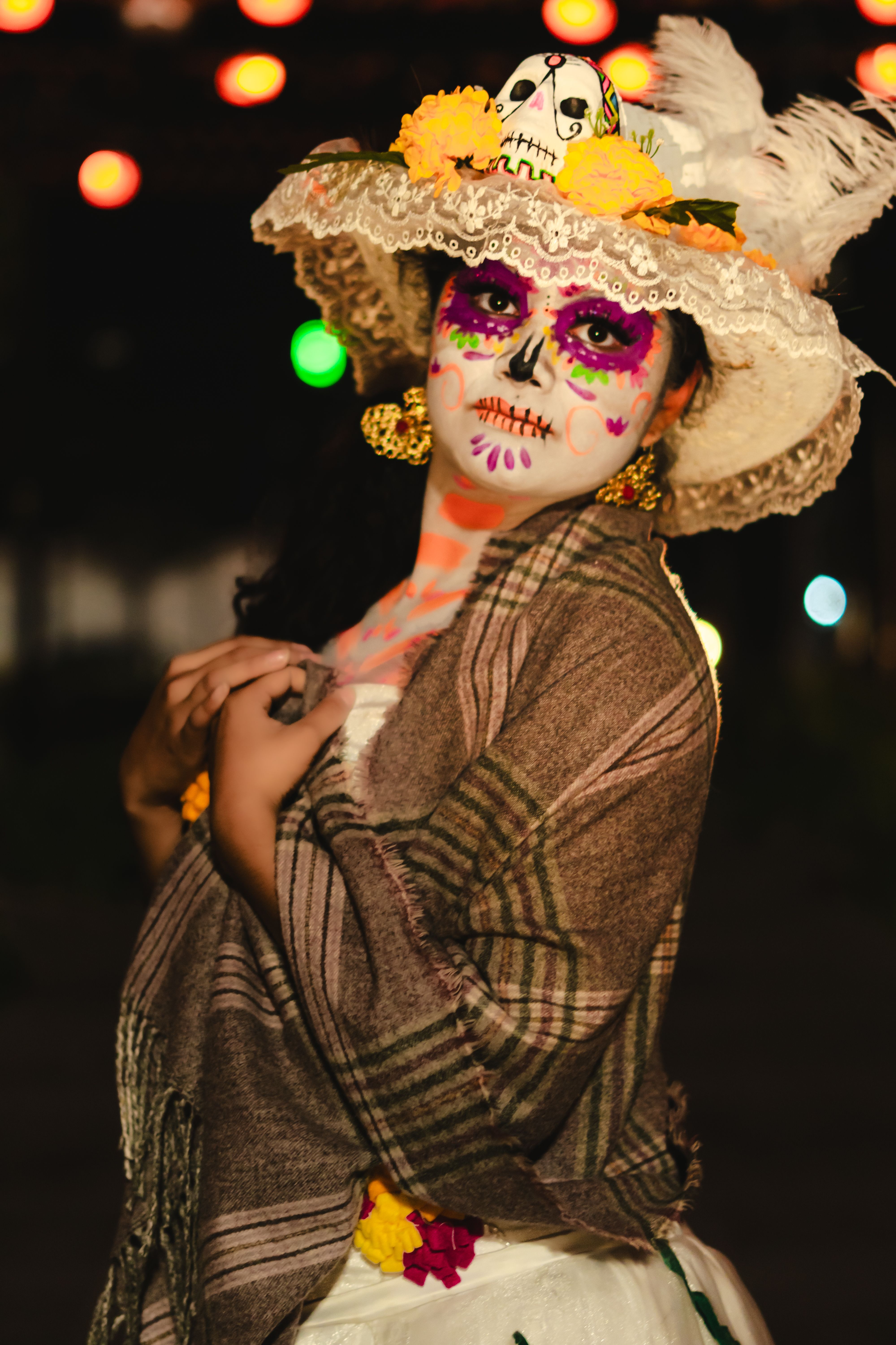 Woman Dressed as a Catrina for the Day of the Dead Celebrations in ...