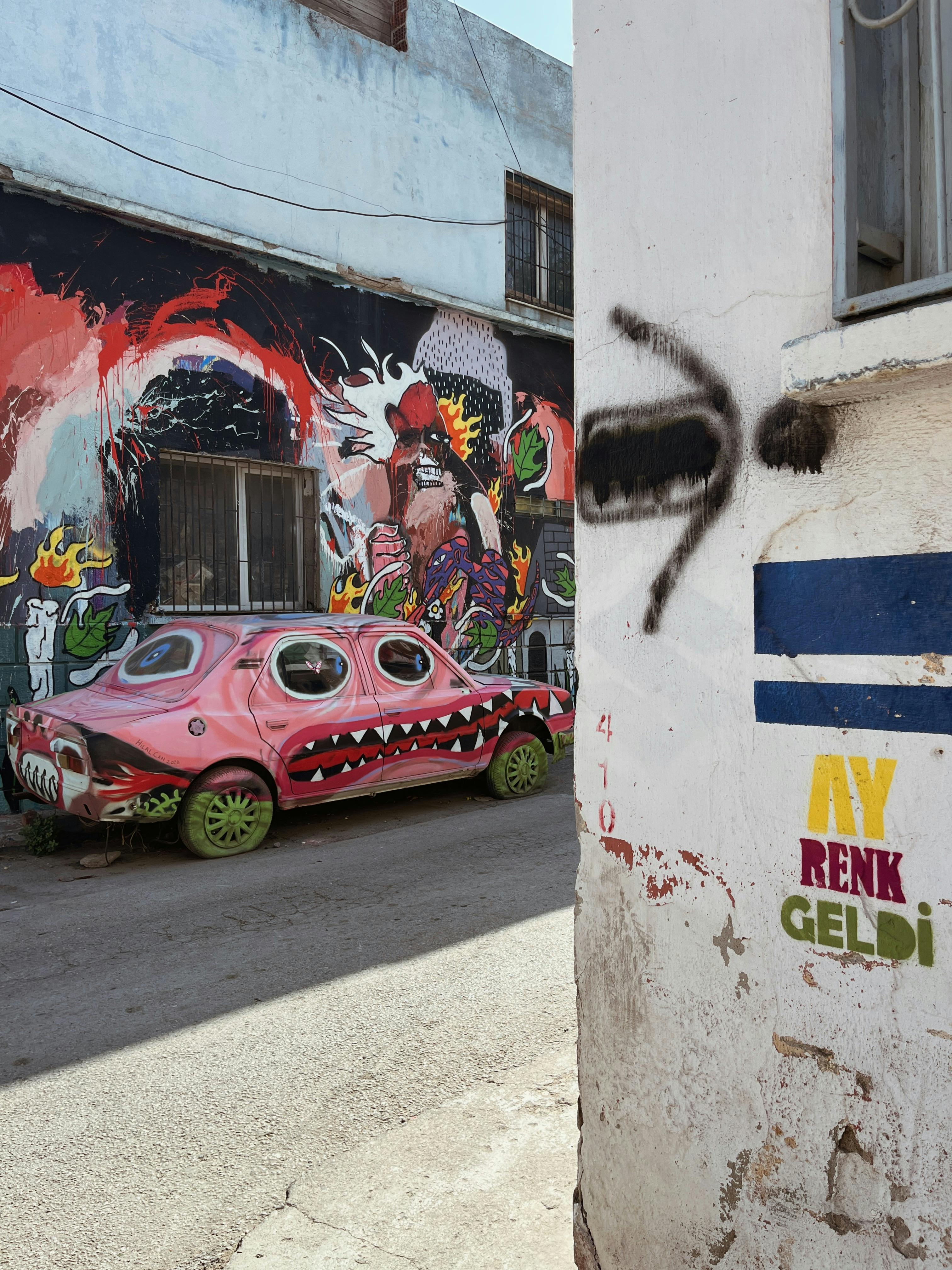 Car Painted Like Funny Monster · Free Stock Photo