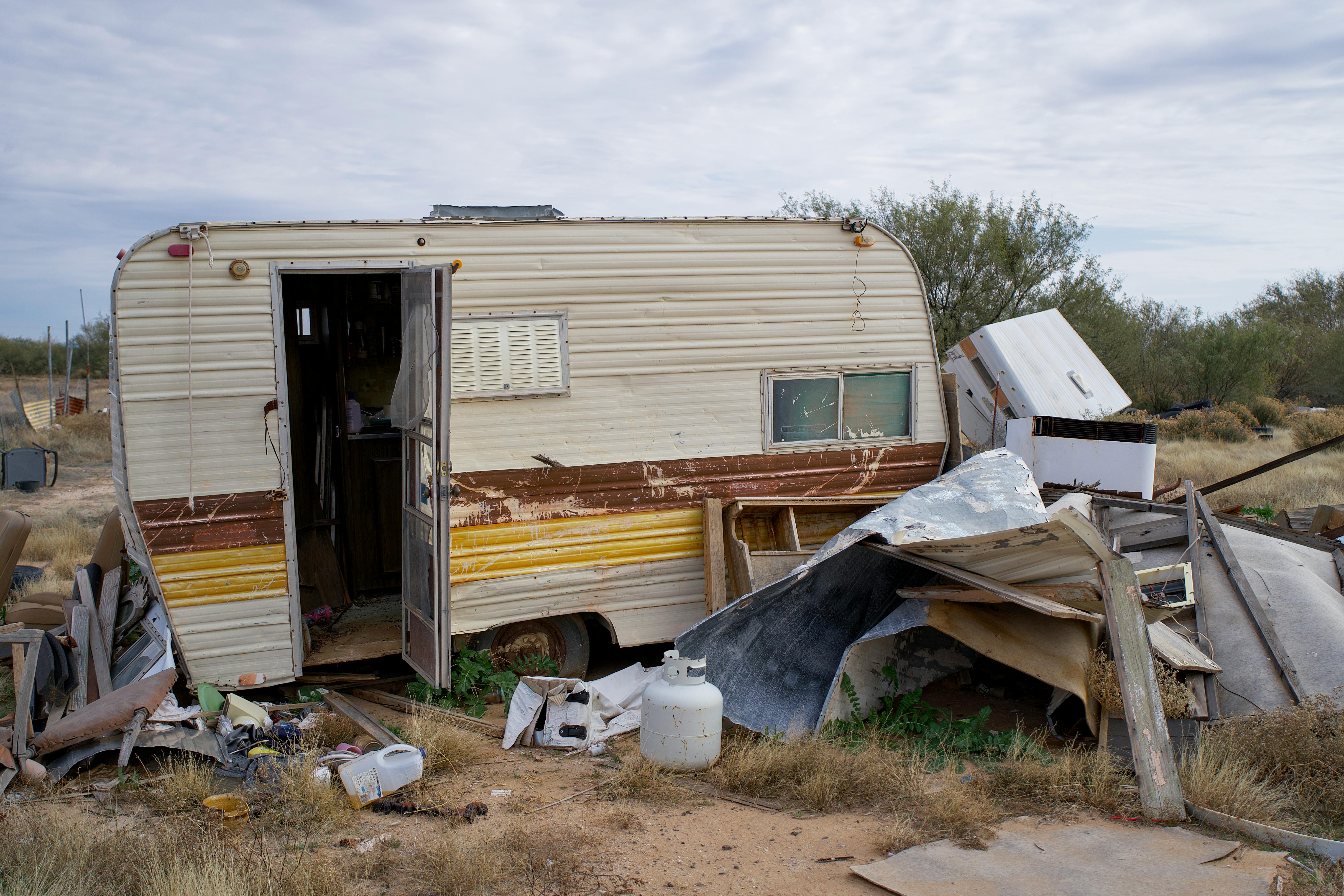 Abandoned, Destroyed RV · Free Stock Photo