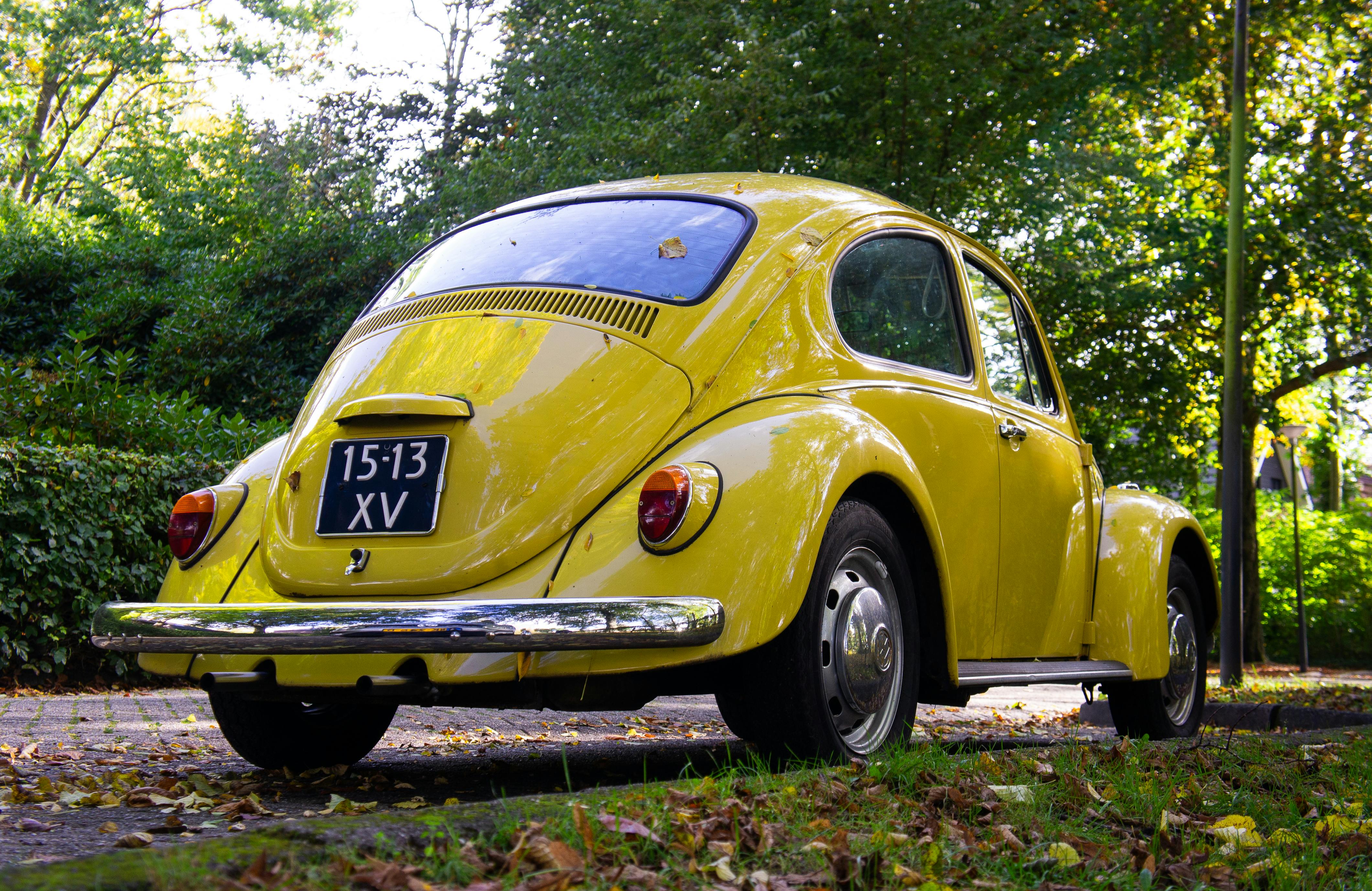 Yellow Volkswagen Beetle · Free Stock Photo