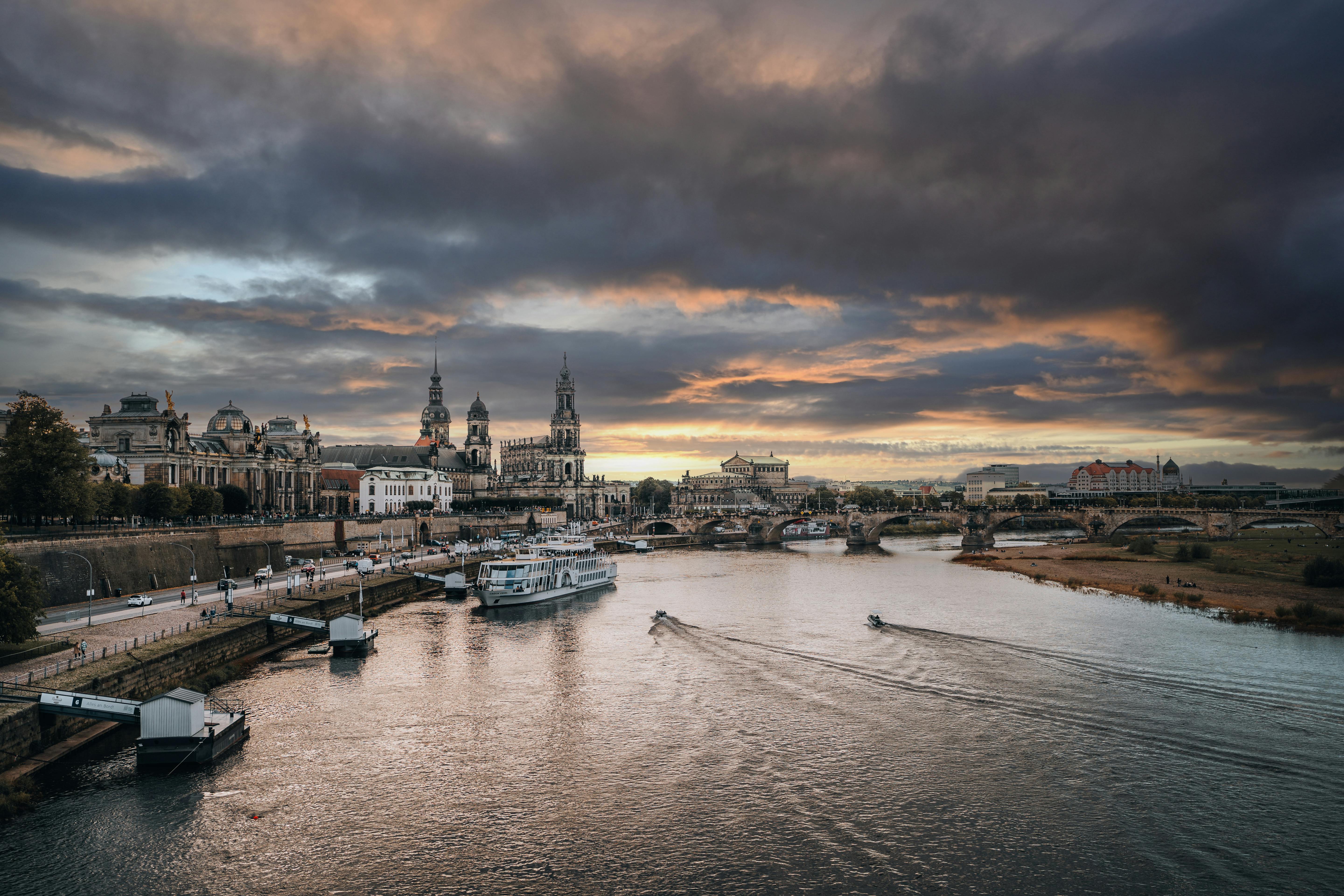 Storm Clouds over Dresden at Sunset · Free Stock Photo