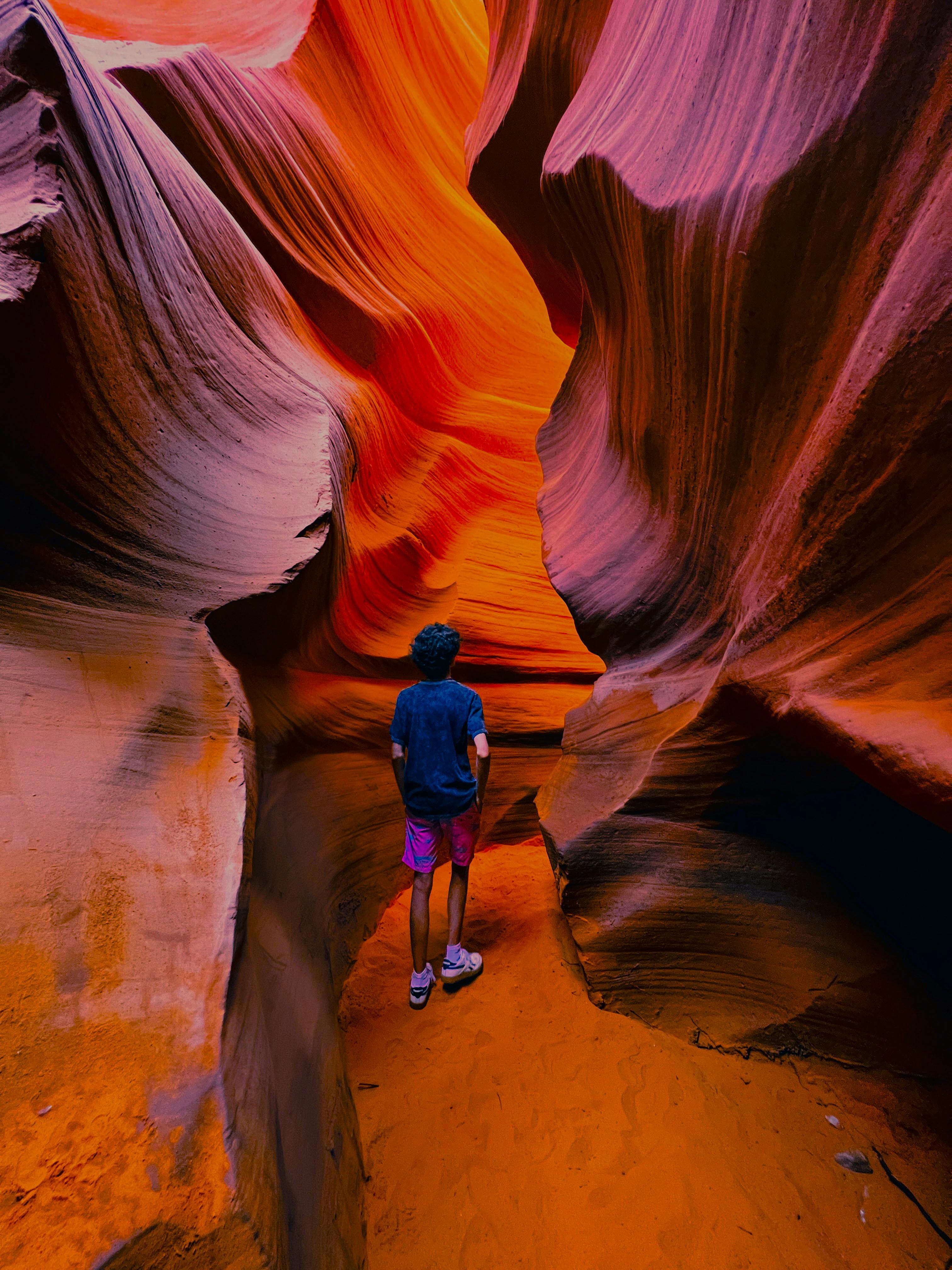 Man in Antelope Canyon · Free Stock Photo