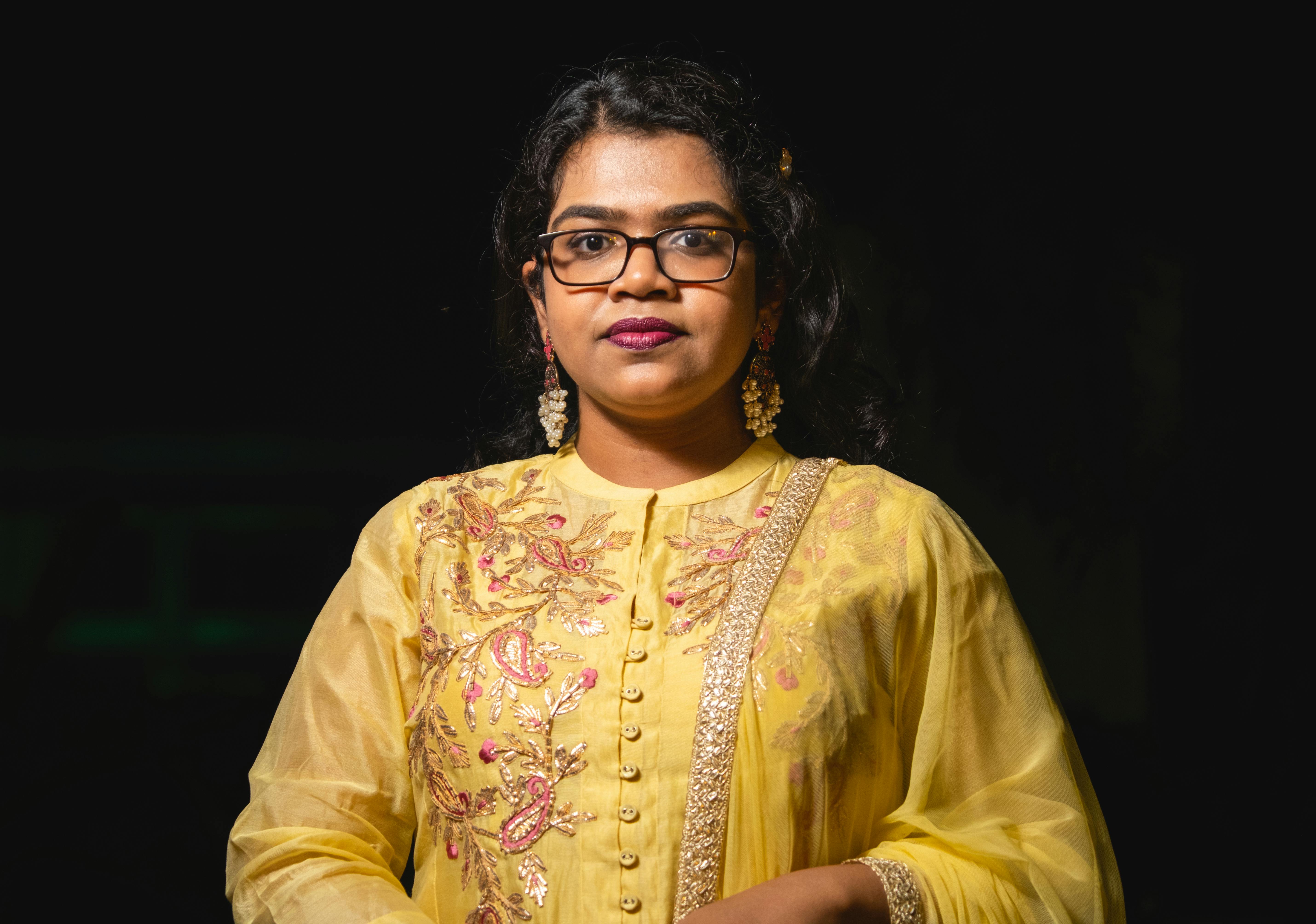 Portrait of Woman in Yellow, Traditional Clothing · Free Stock Photo