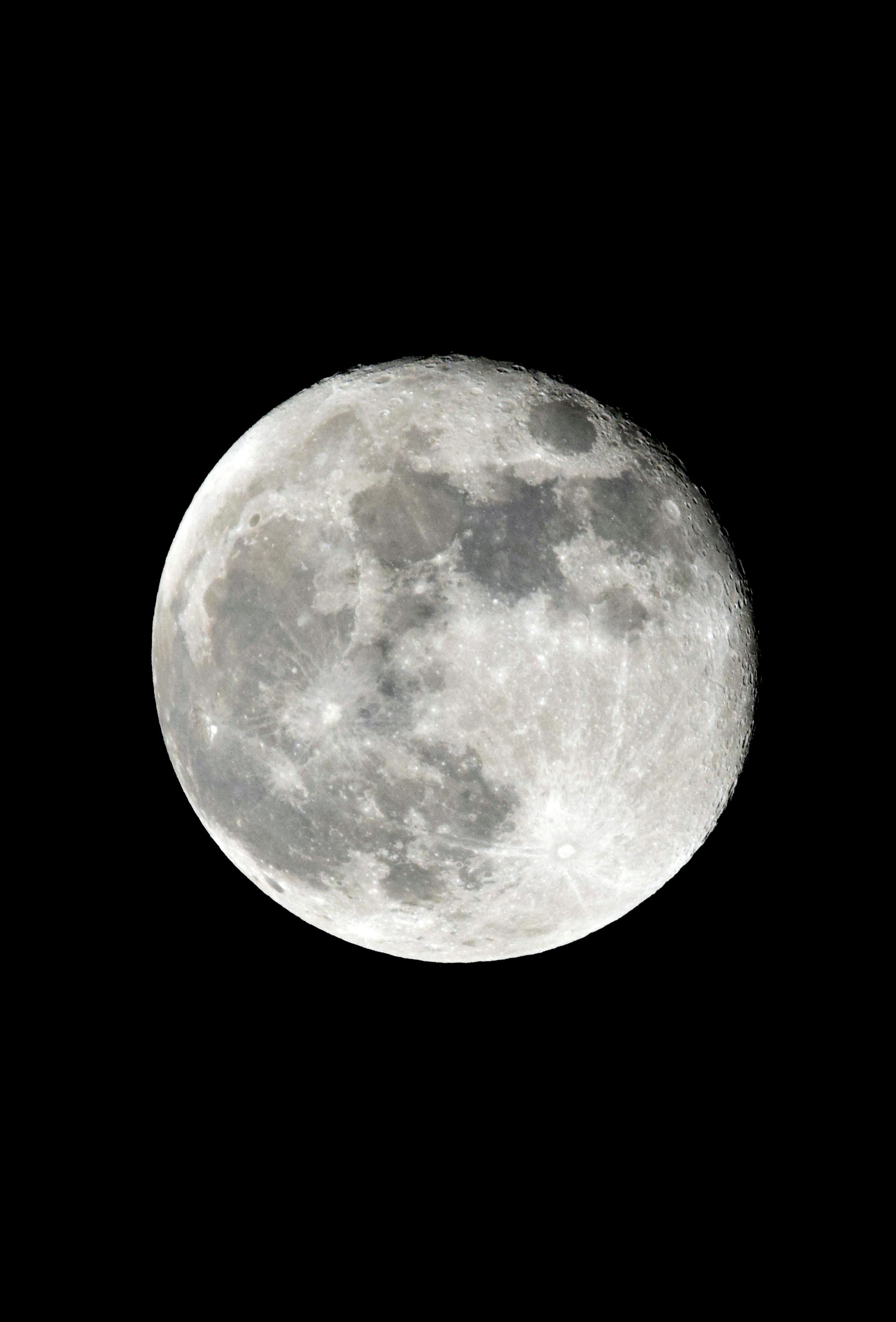 Grayscale Photo of the Moon · Free Stock Photo