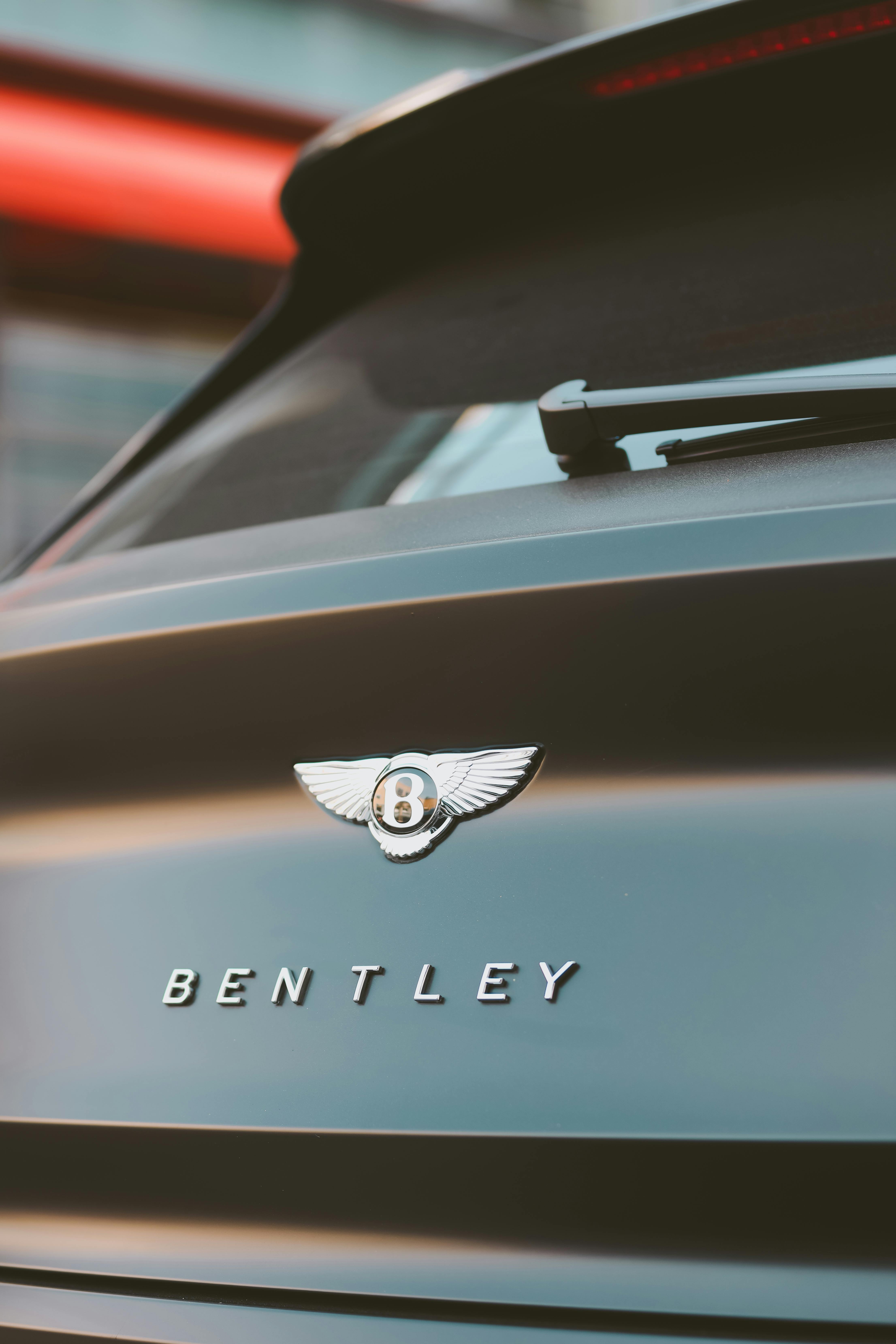 Bentley Branding on Black Car · Free Stock Photo