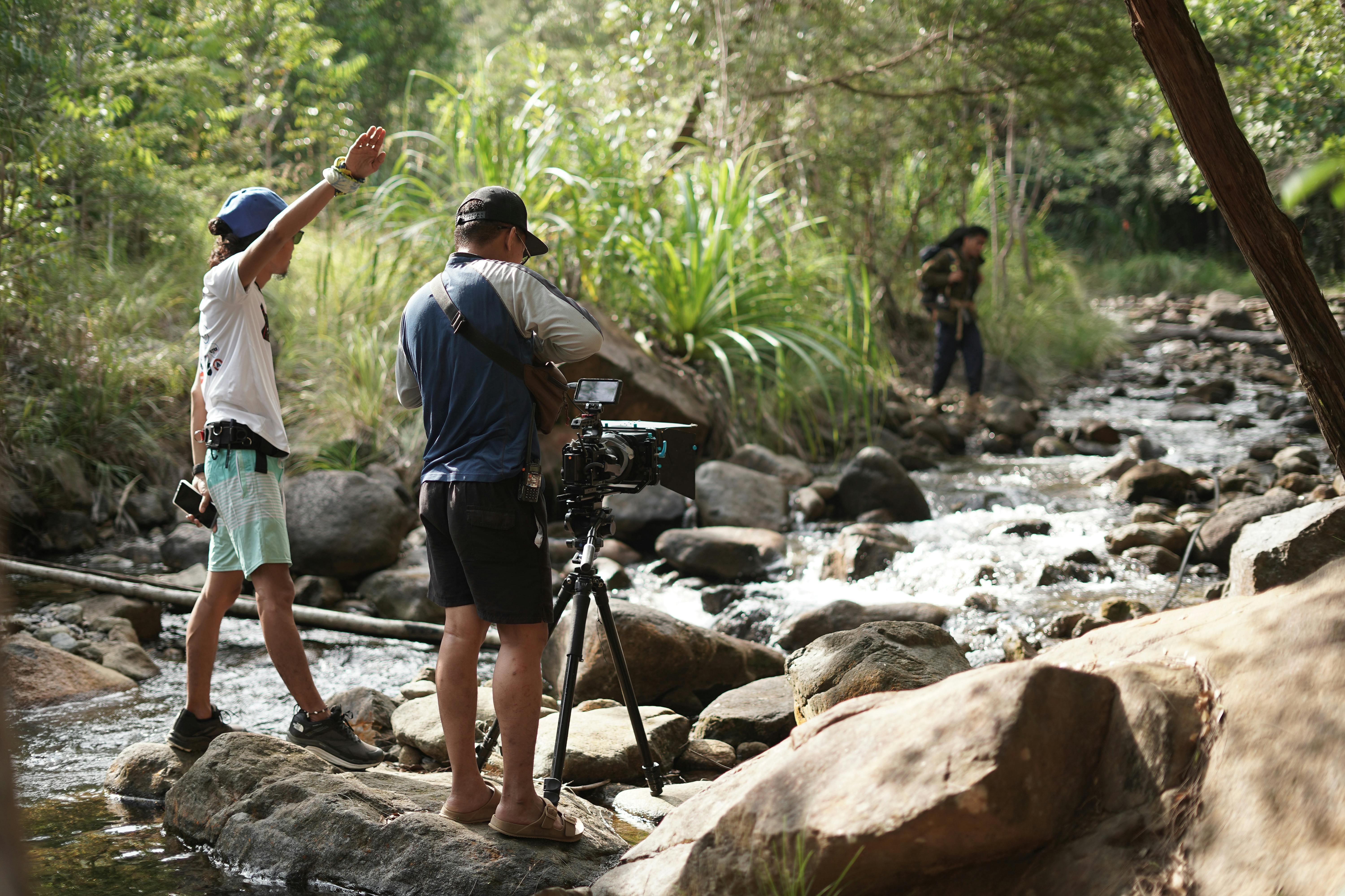 Film Crew in Forest · Free Stock Photo
