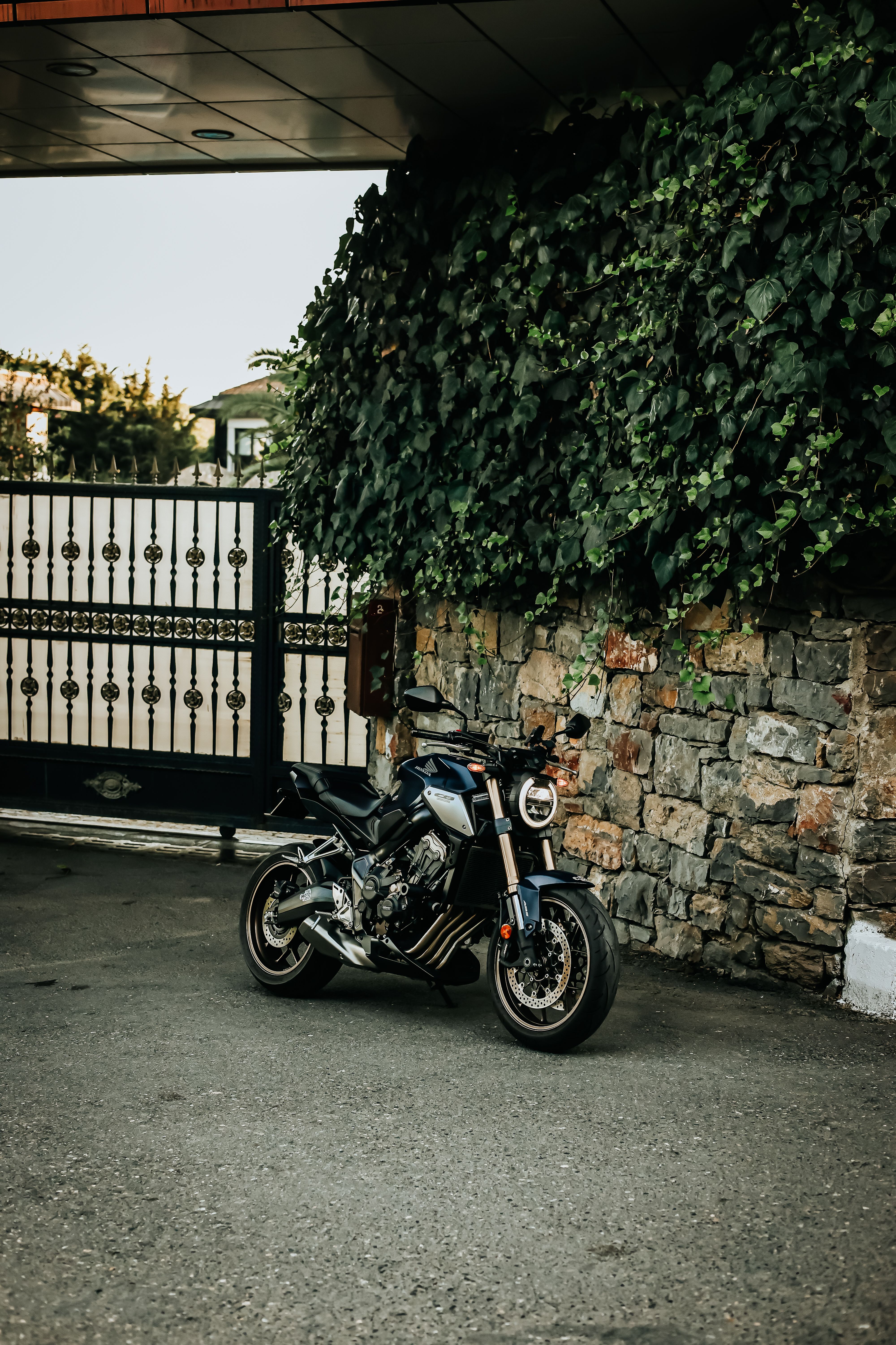 Motorcycle and Gate · Free Stock Photo