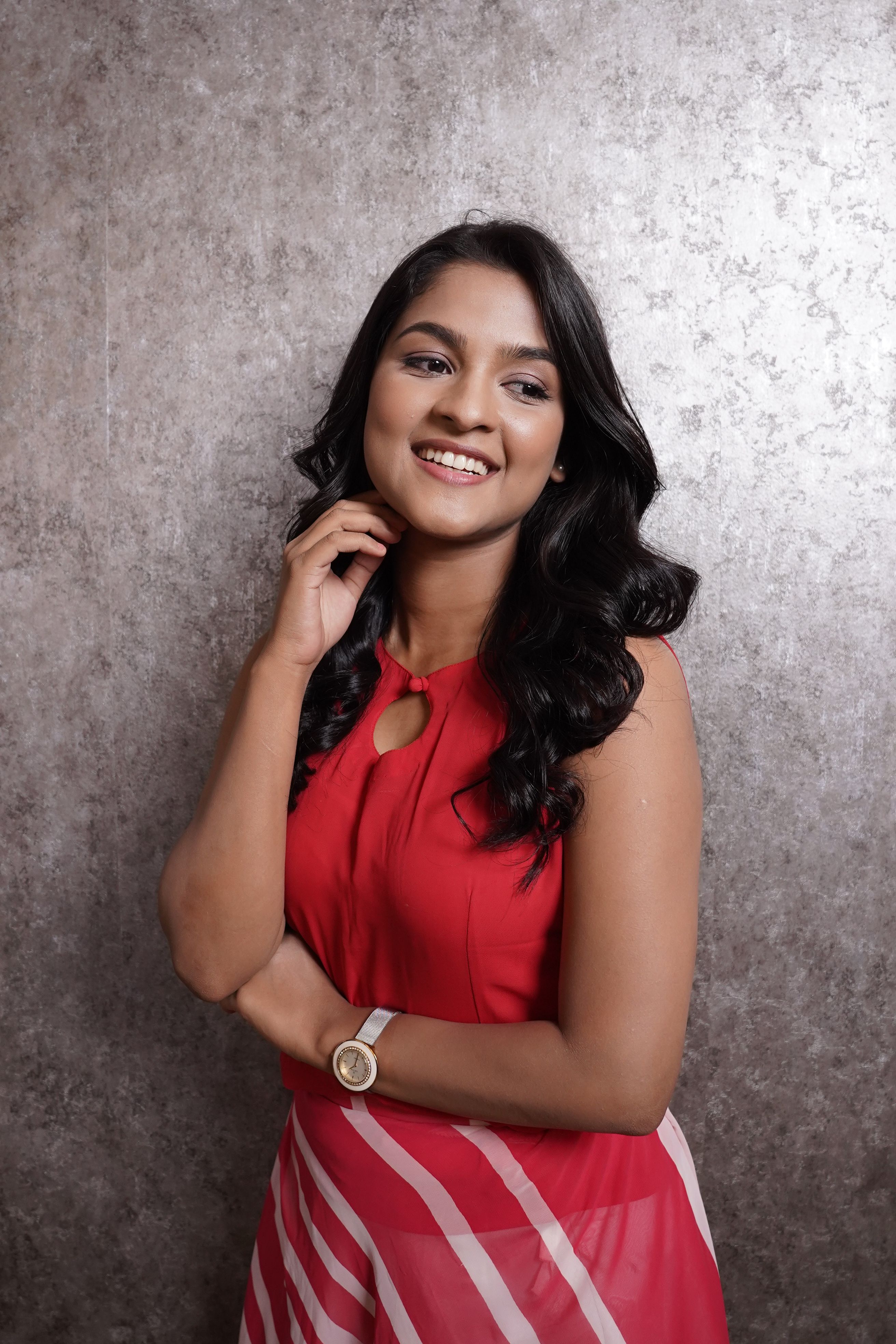 Female Model Wearing a Red Dress · Free Stock Photo