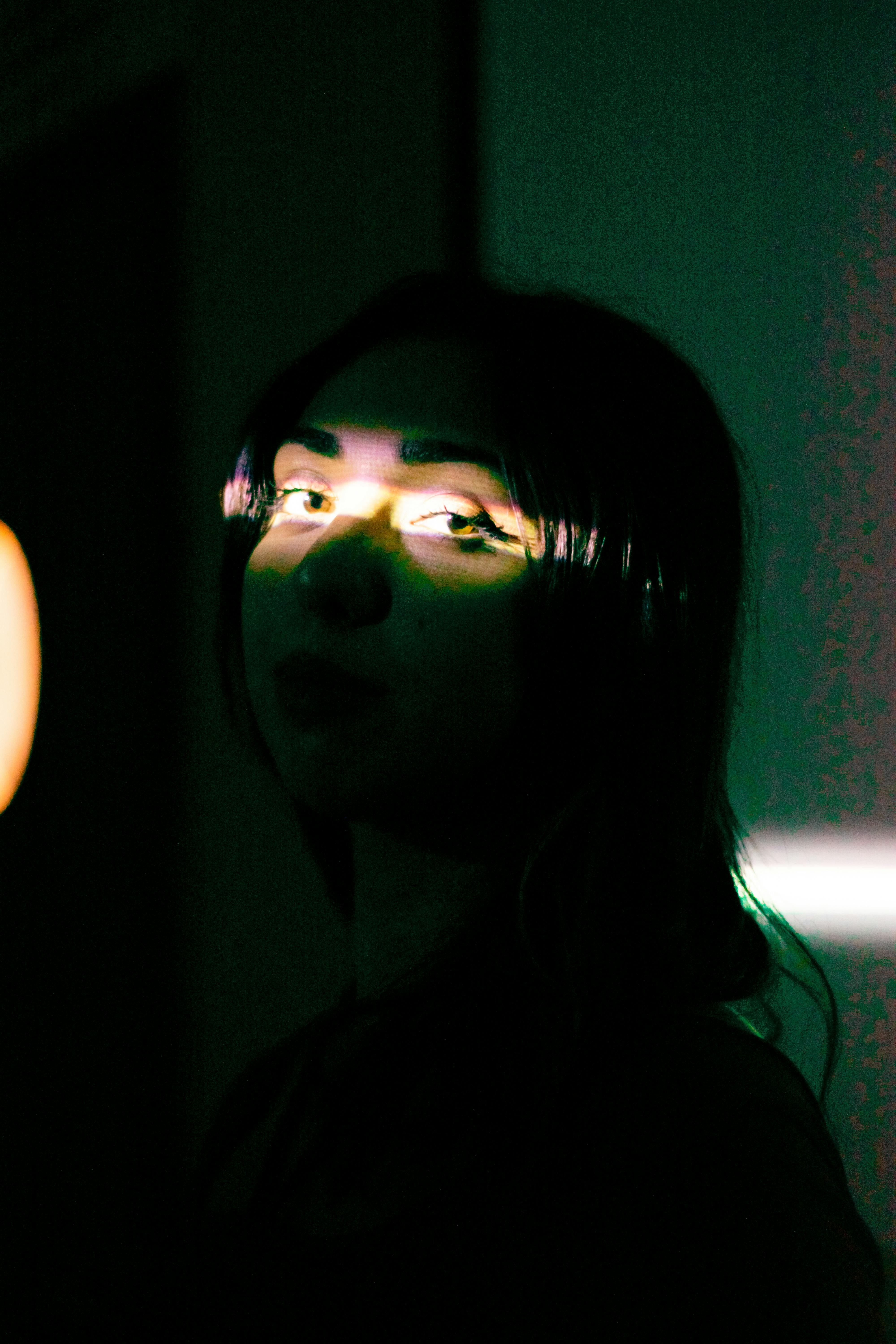 Sunlit Eyes of Woman in Shadow · Free Stock Photo