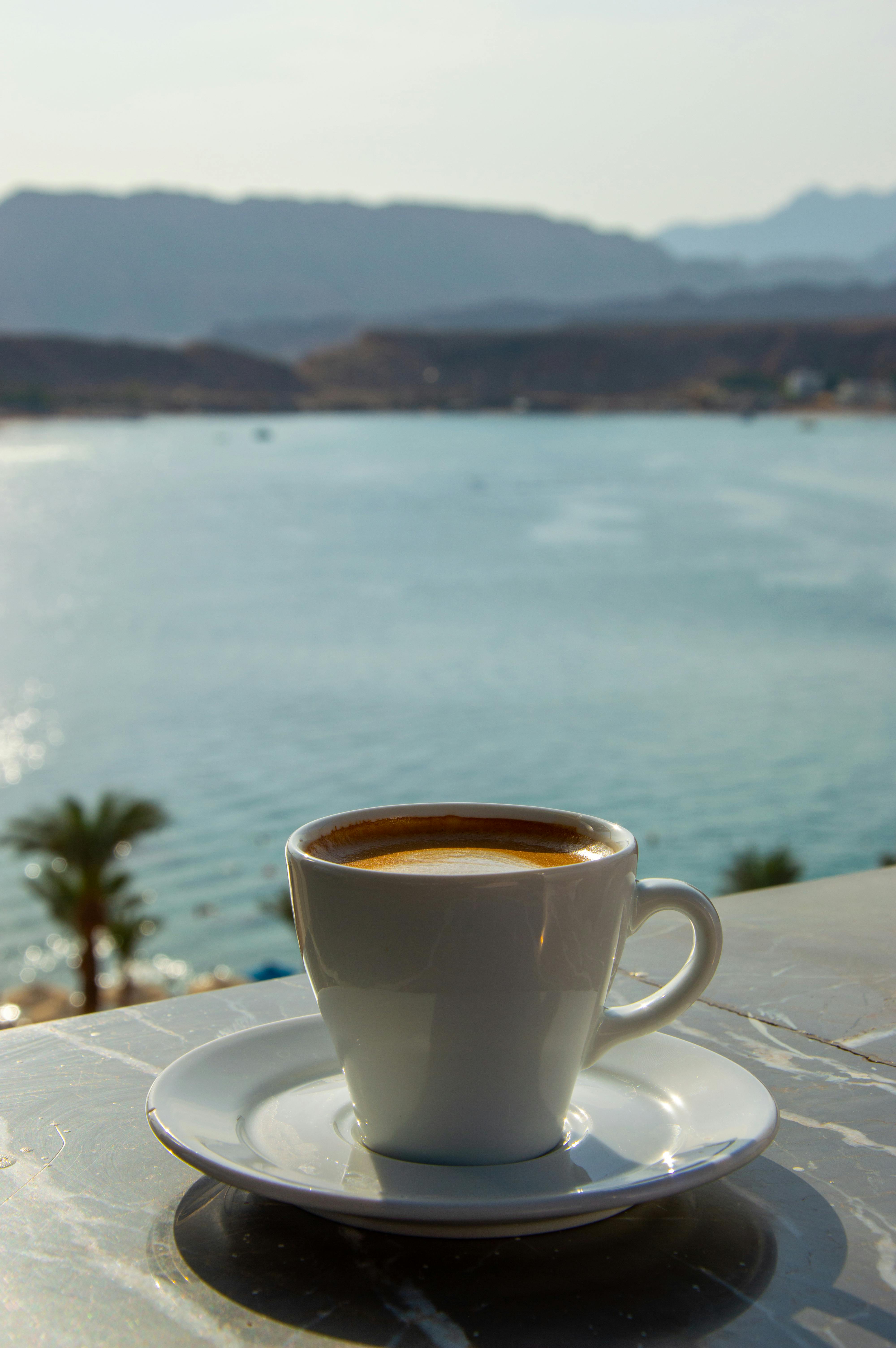 Cup of Coffee in Seaside · Free Stock Photo