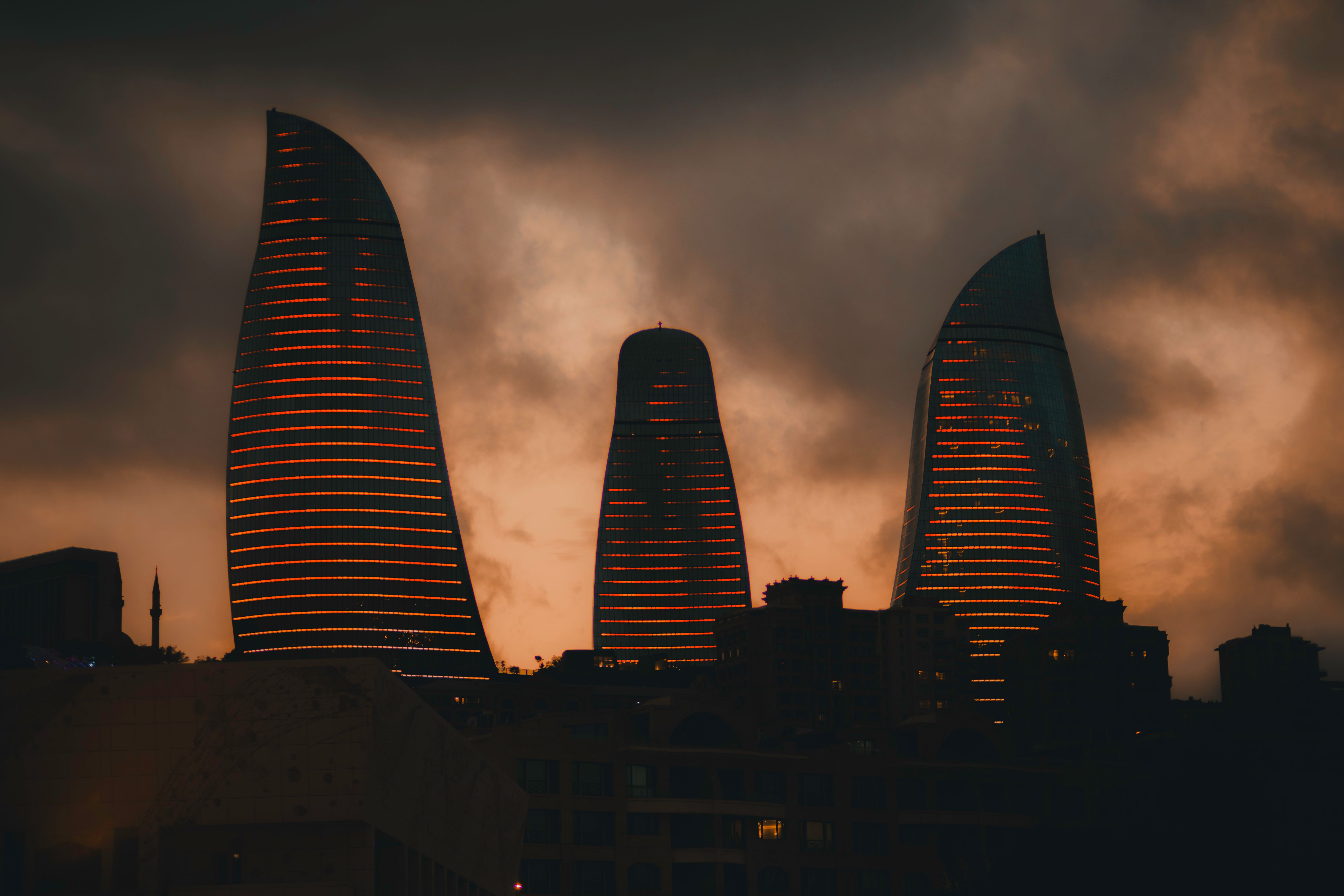 Flame Towers in Baku · Free Stock Photo