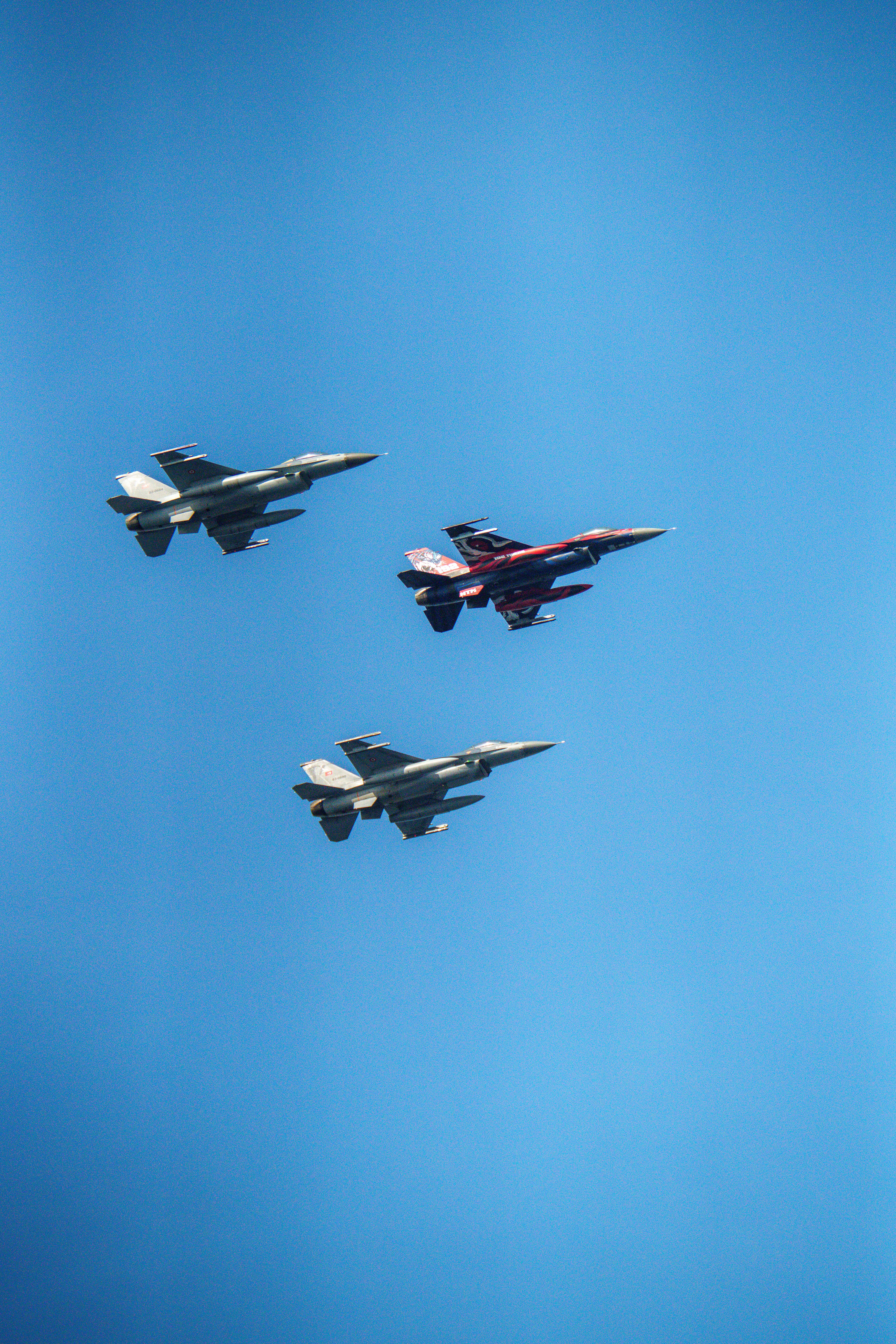 View of Military Jets Flying against Blue Sky · Free Stock Photo