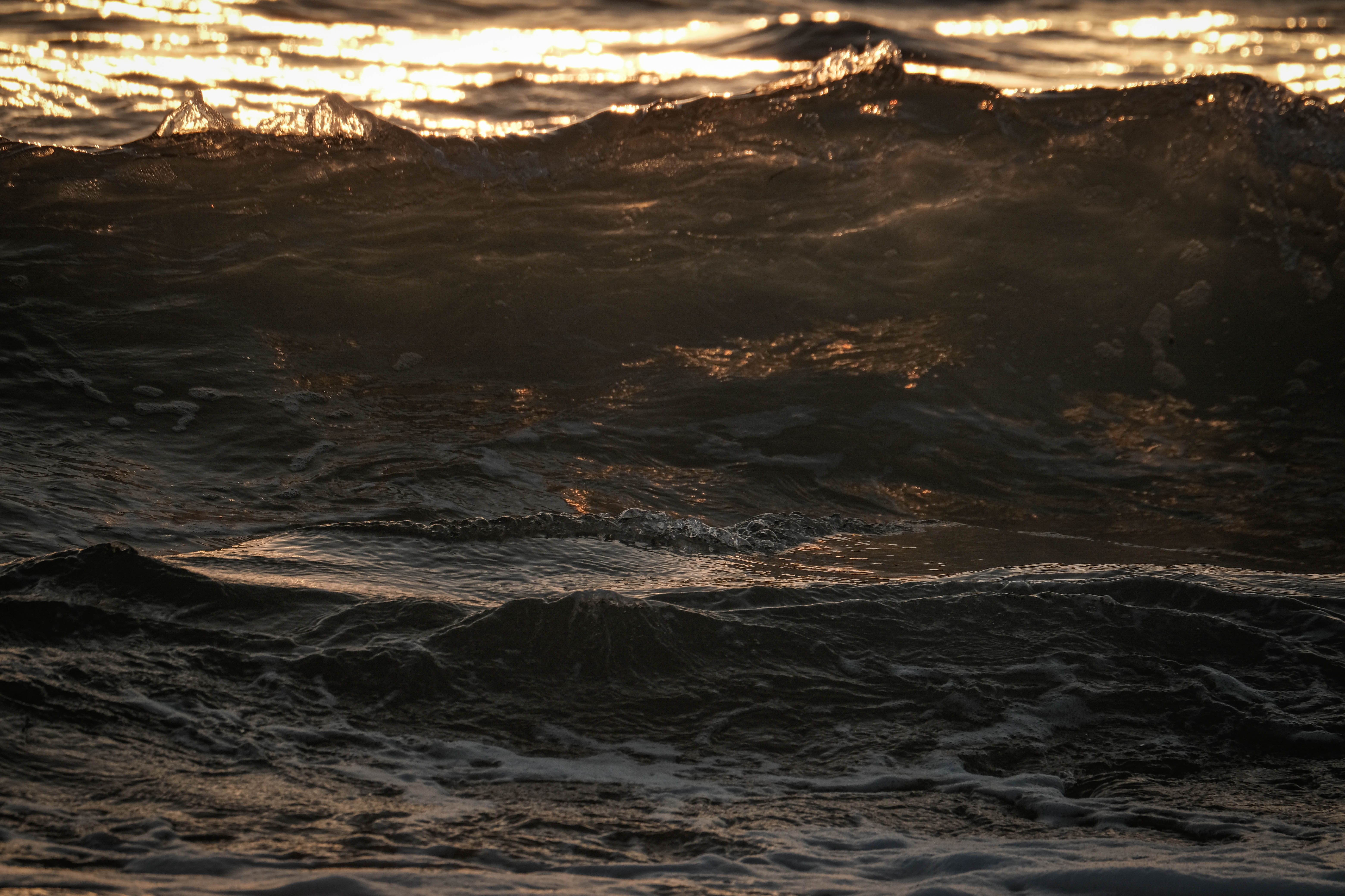 Sea Waves at Dawn · Free Stock Photo